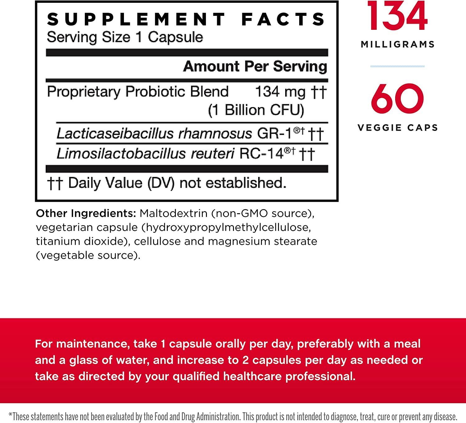 Jarrow Formulas Fem-Dophilus 60 Veggie Capsules - Womens Probiotic for ...