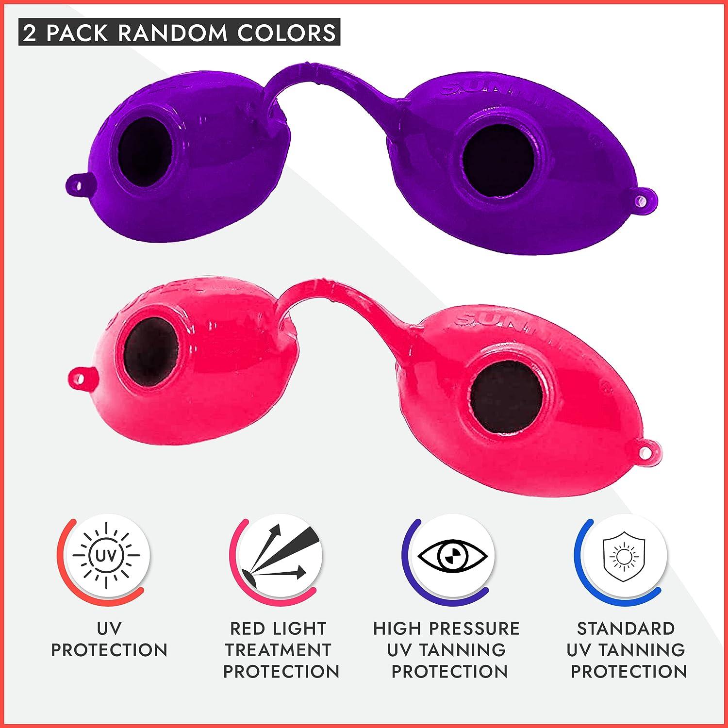 FDA Compliant Super Sunnies UV Eye Protection Tanning Goggles - 2 Pairs ...