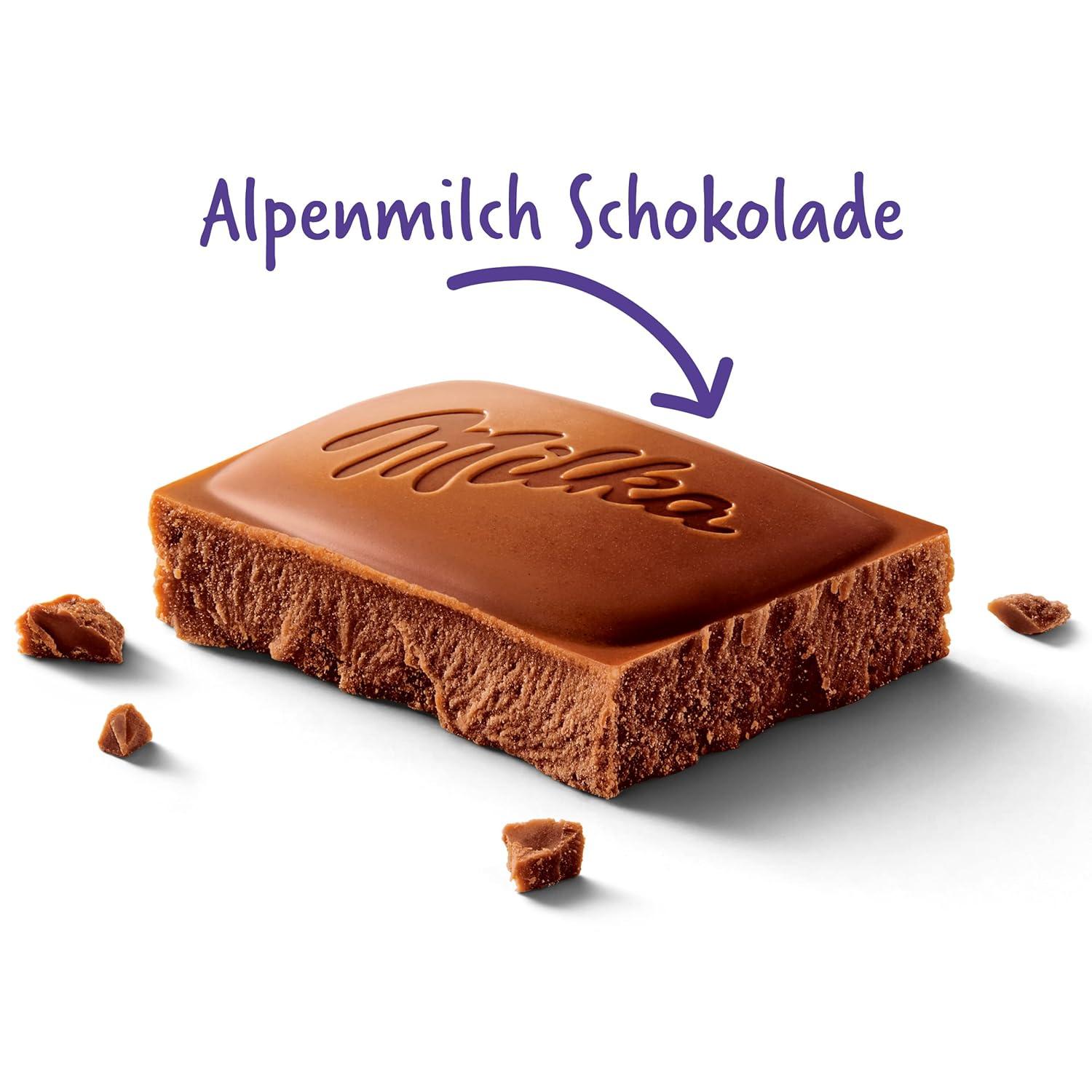 Milka Alpine Milk Chocolate Bar 100g - Authentic 100% Alpine Milk ...