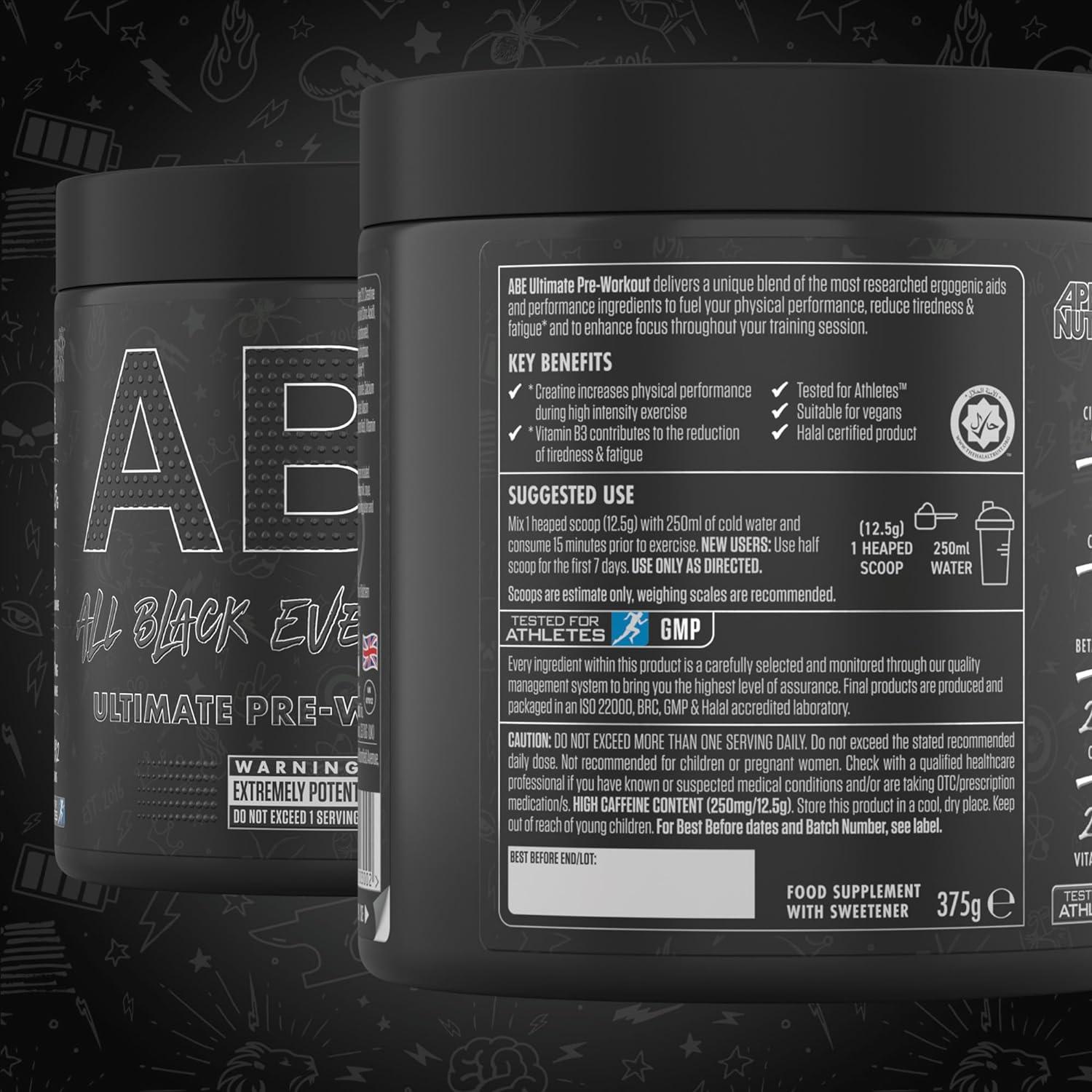Applied Nutrition ABE Pre Workout Powder - Strawberry Mojito Flavor ...