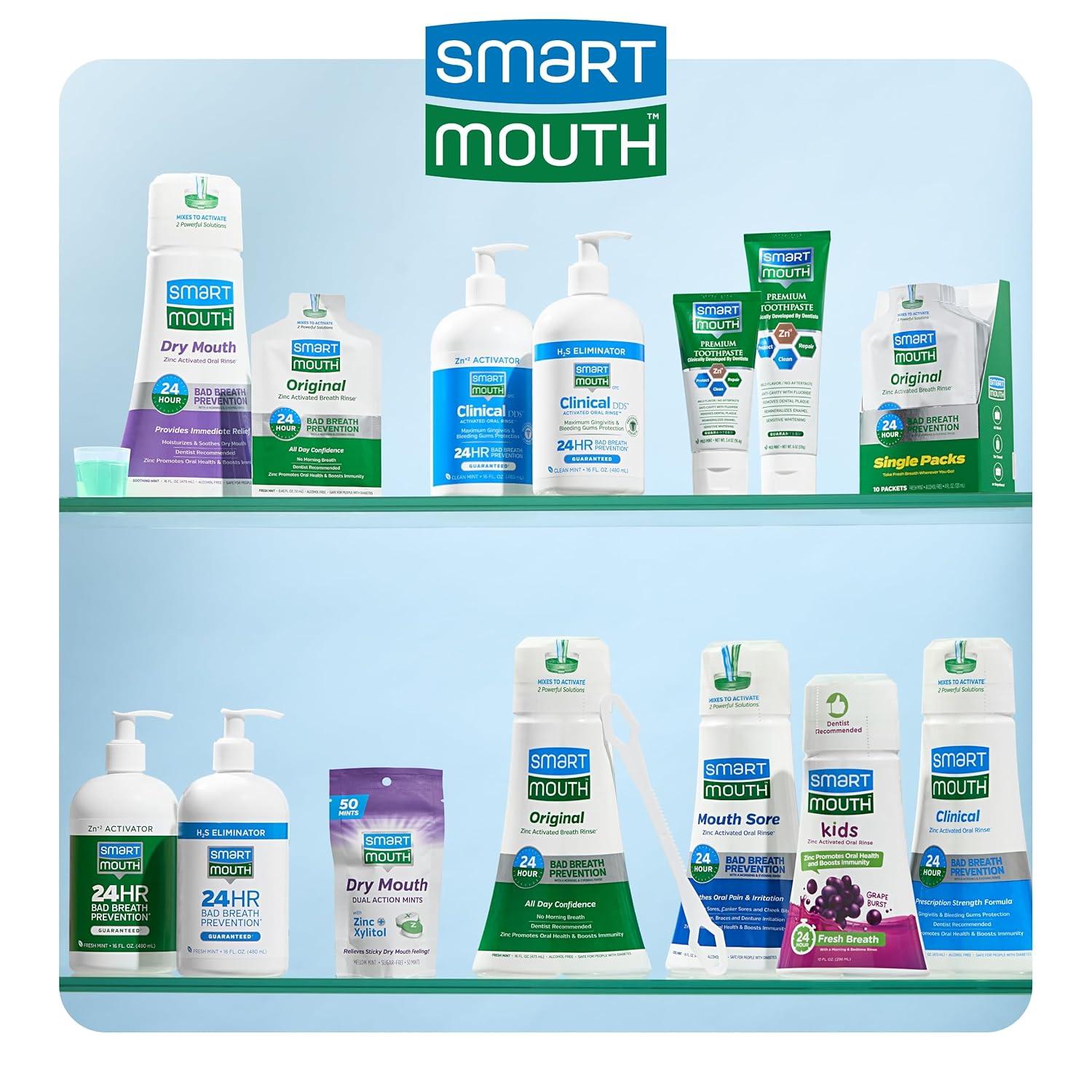 Buy SmartMouth Dry Mouth Dual-Action Mints - Sugar-Free Breath Mints 50 ...
