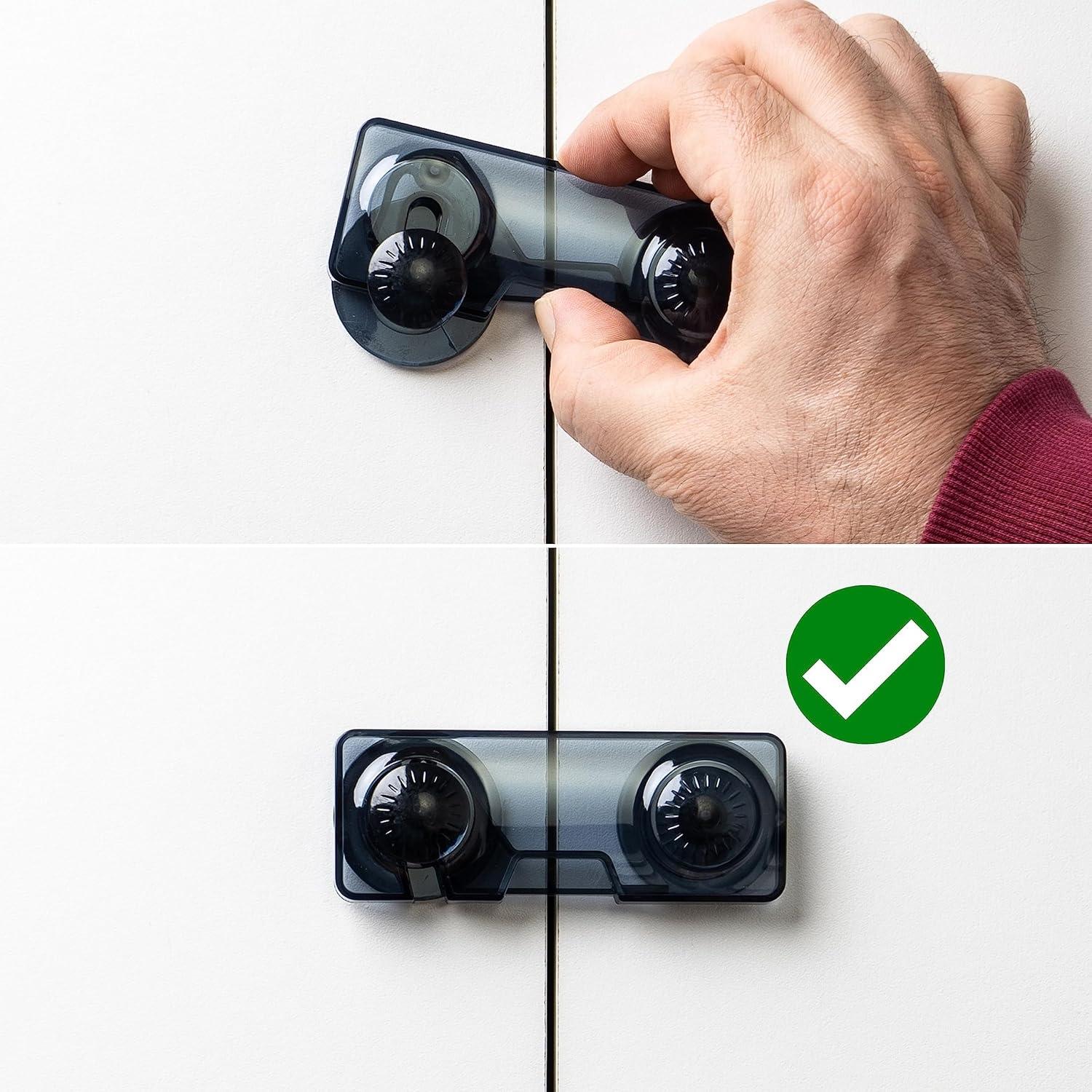 Universal Child Lock Safety Kit - 6 Transparent Black Door Locks for ...