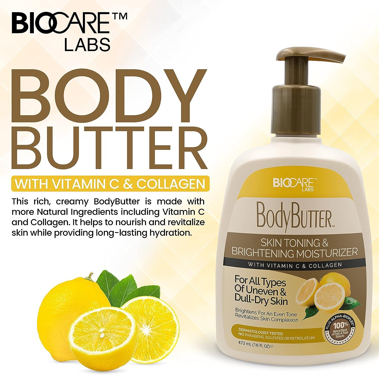 Biocare Labs Moisturizing Body Butter with Vitamin C & Collagen - 16 oz ...