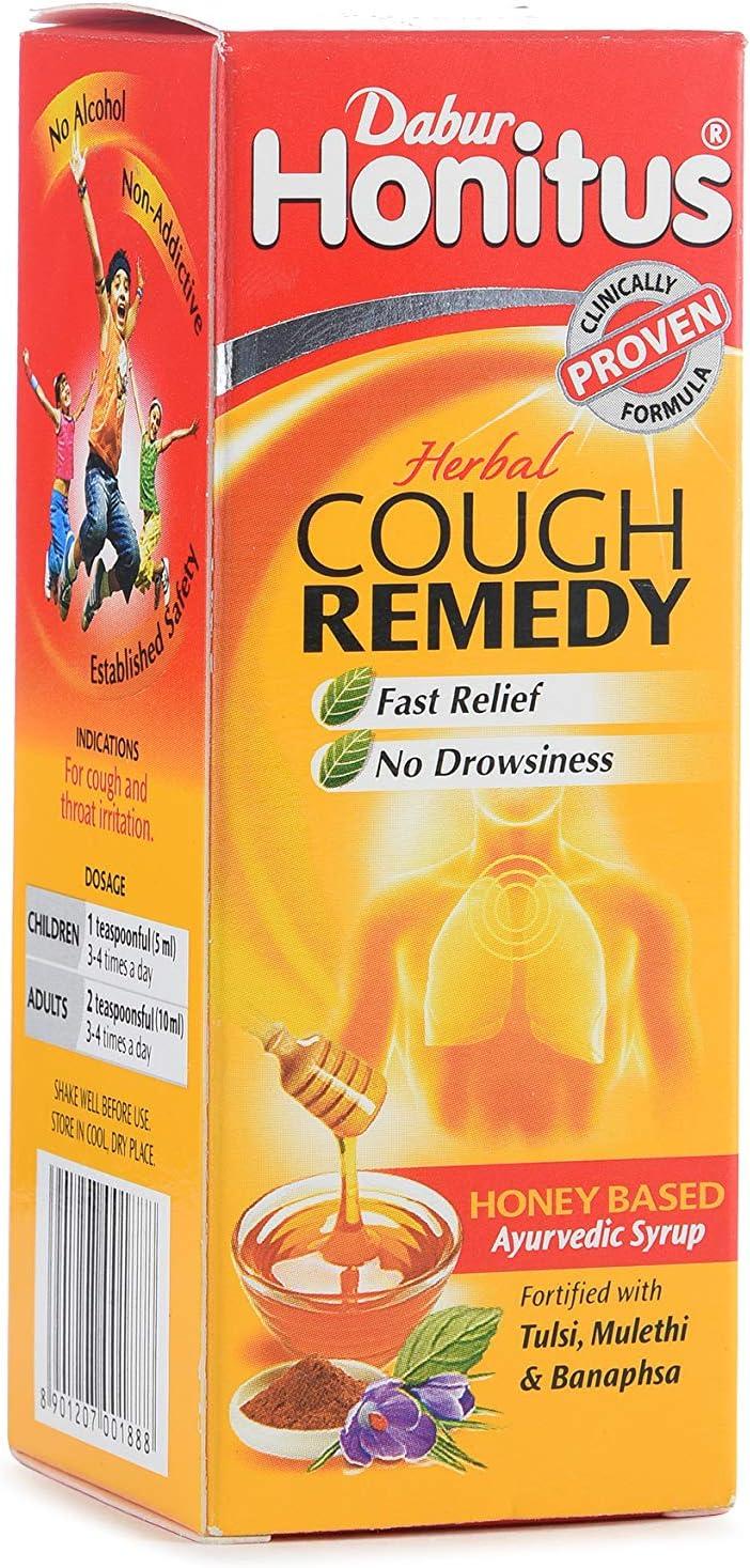 Dabur Honitus Herbal Cough Remedy Syrup - 3.38 fl oz | Buy Now with ...