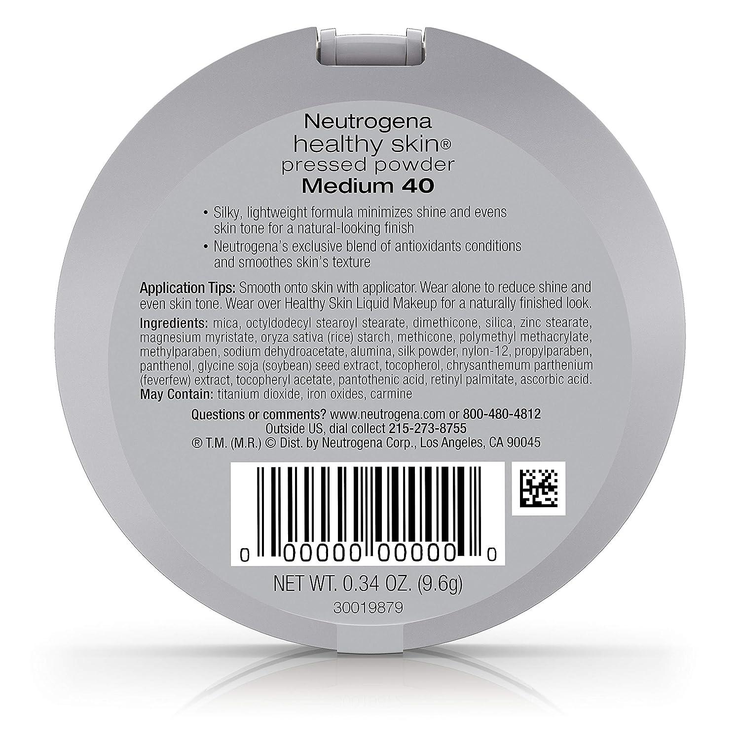 Neutrogena Healthy Skin Pressed Powder Medium 40 - Achieve Flawless ...