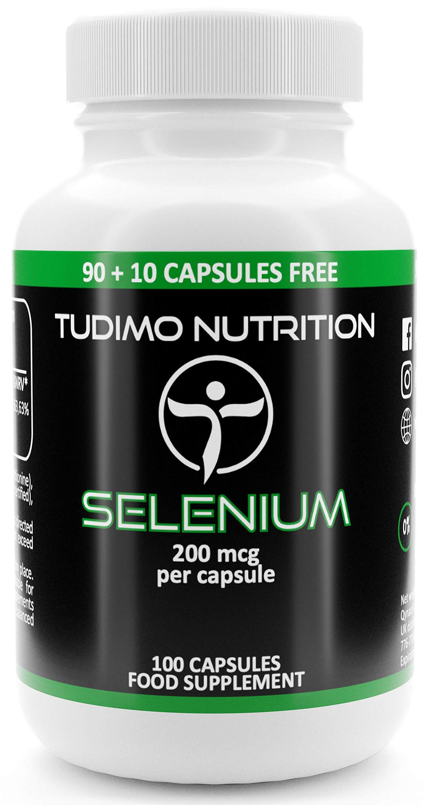 Selenium 200mcg Capsules - 100pcs (3 Month Supply) | Selenomethionine ...