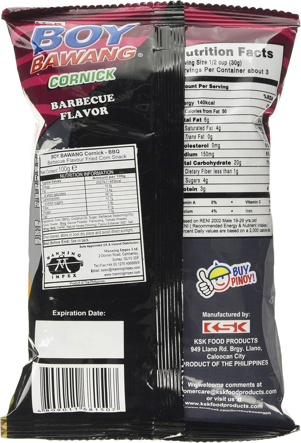 Boy Bawang BBQ Flavour Corn Snack 100 g | Buy Now with Express ...