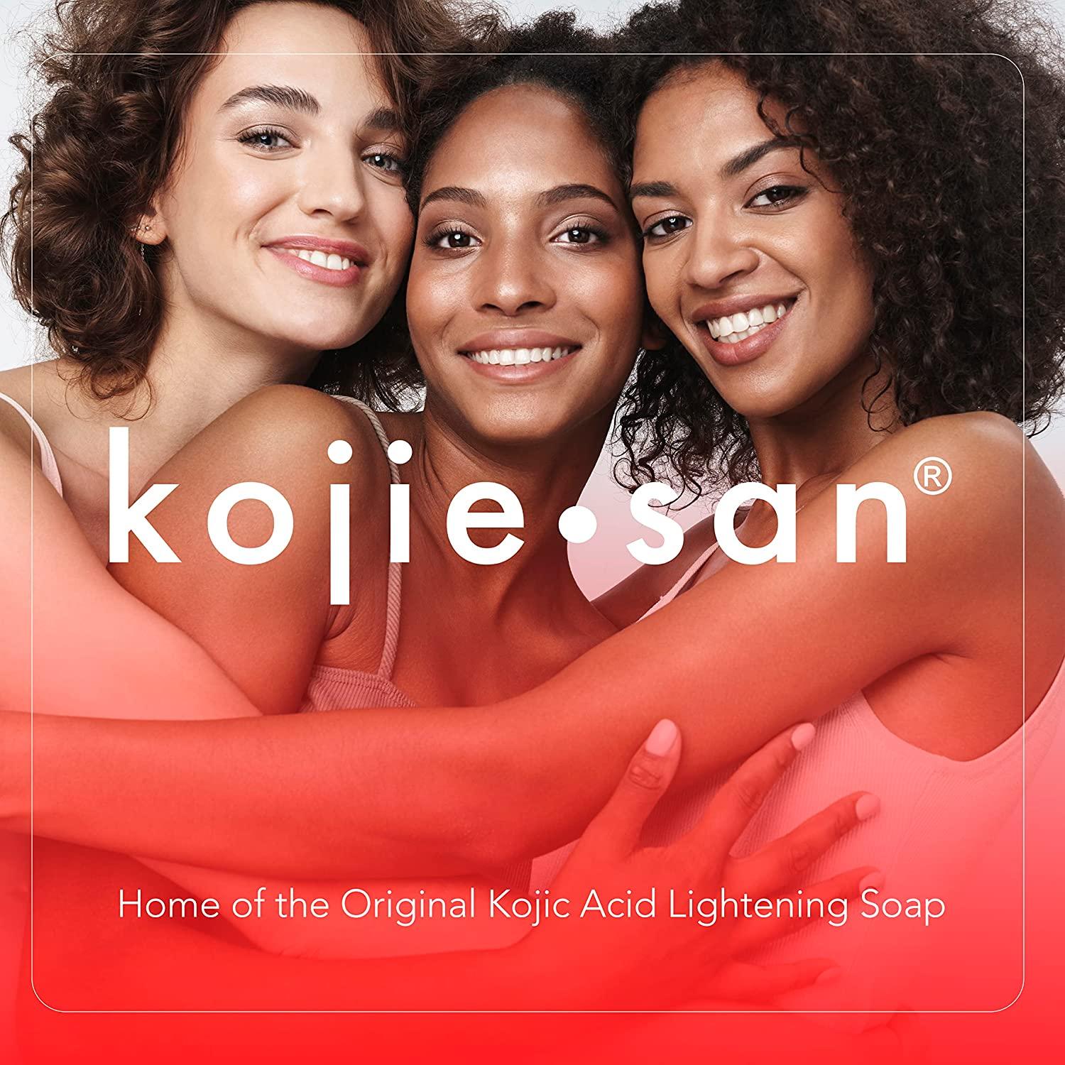 Kojie San Skin Lightening Soap with Coconut & Tea Tree Oil - 3 Bars ...