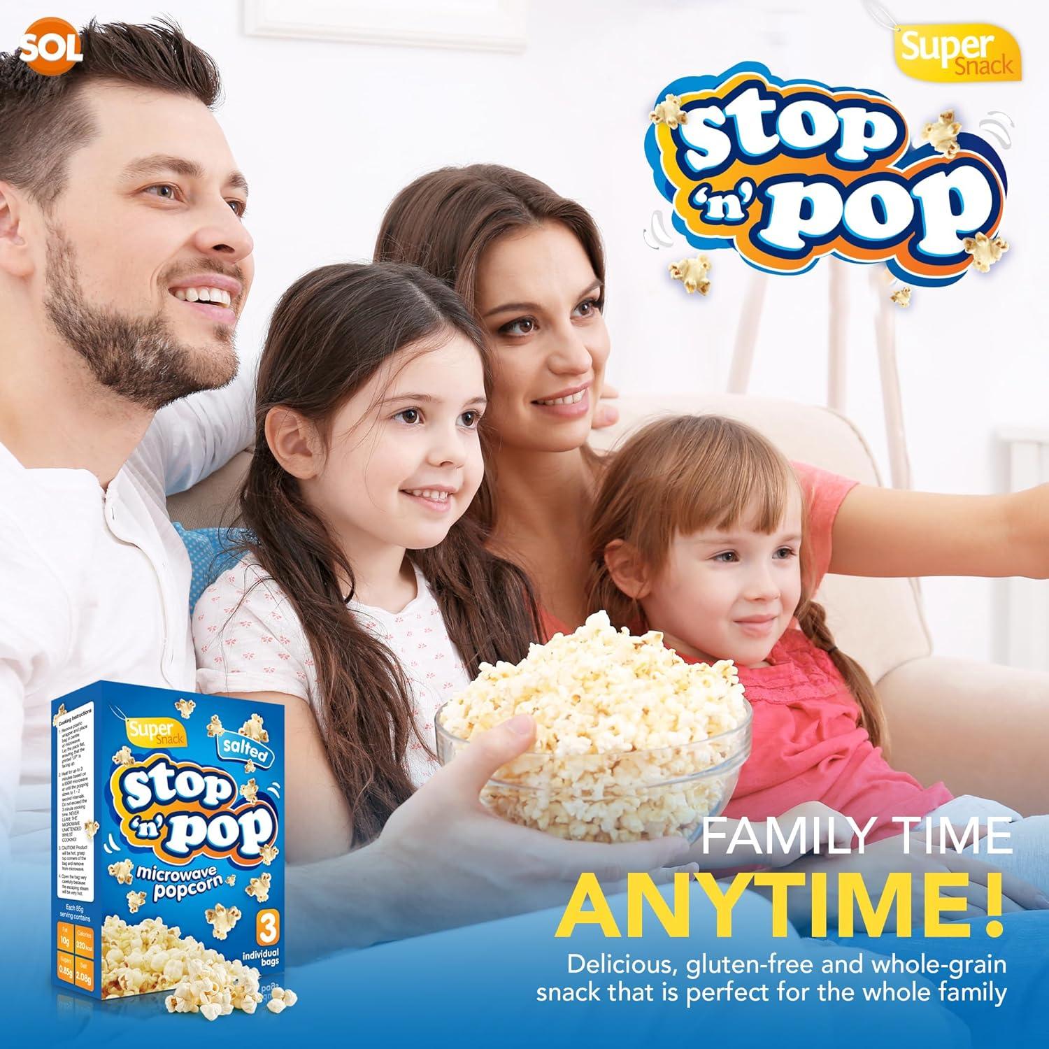 SOL 48pk Salted Flavour Microwave Popcorn Bags Bulk Salted Popcorn ...