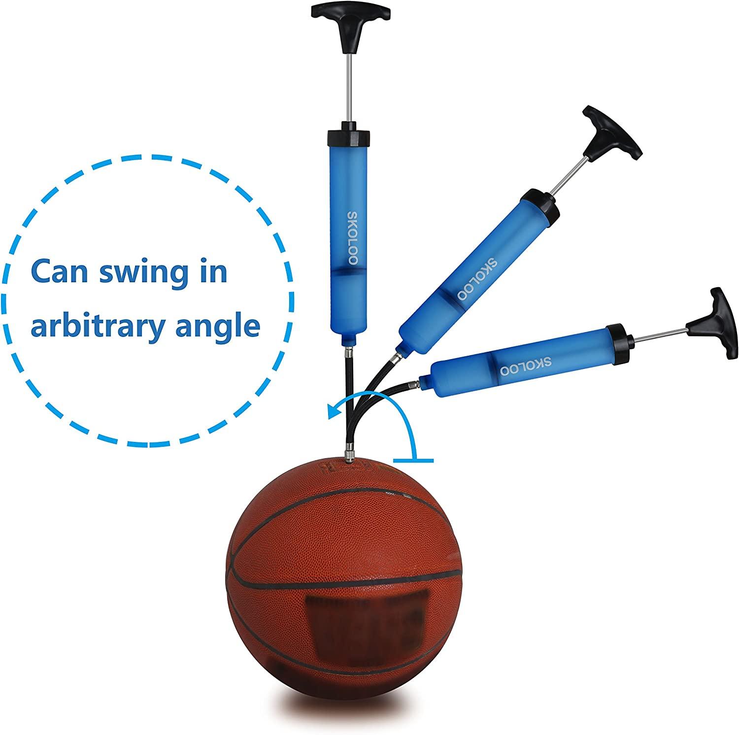 Skoloo Portable Hand Air Ball Pump Inflator Kit | Includes Needle ...