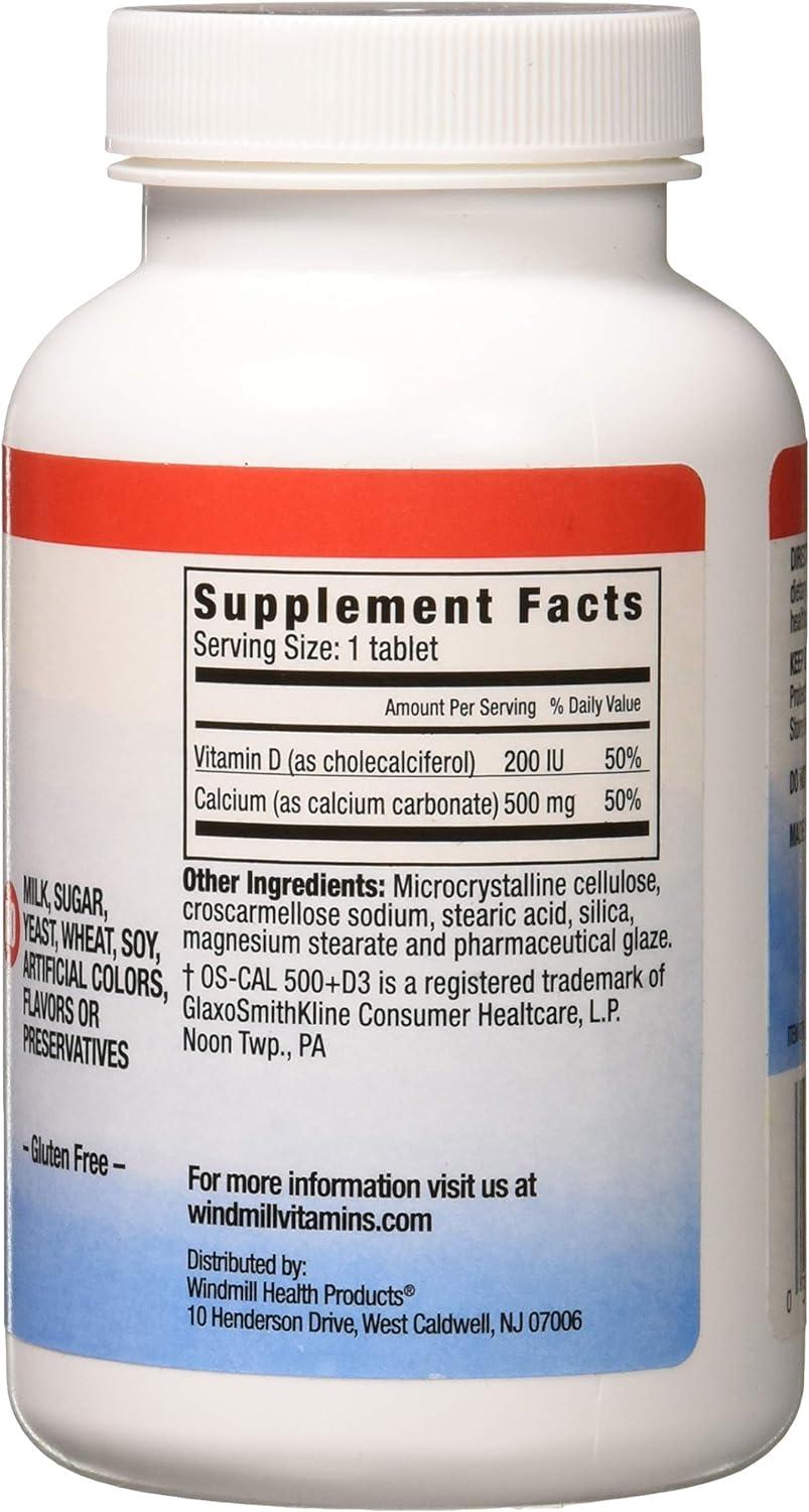 Oyster Cal TAB 500 MG+D WMILL Size 120 - Essential Calcium and Vitamin ...