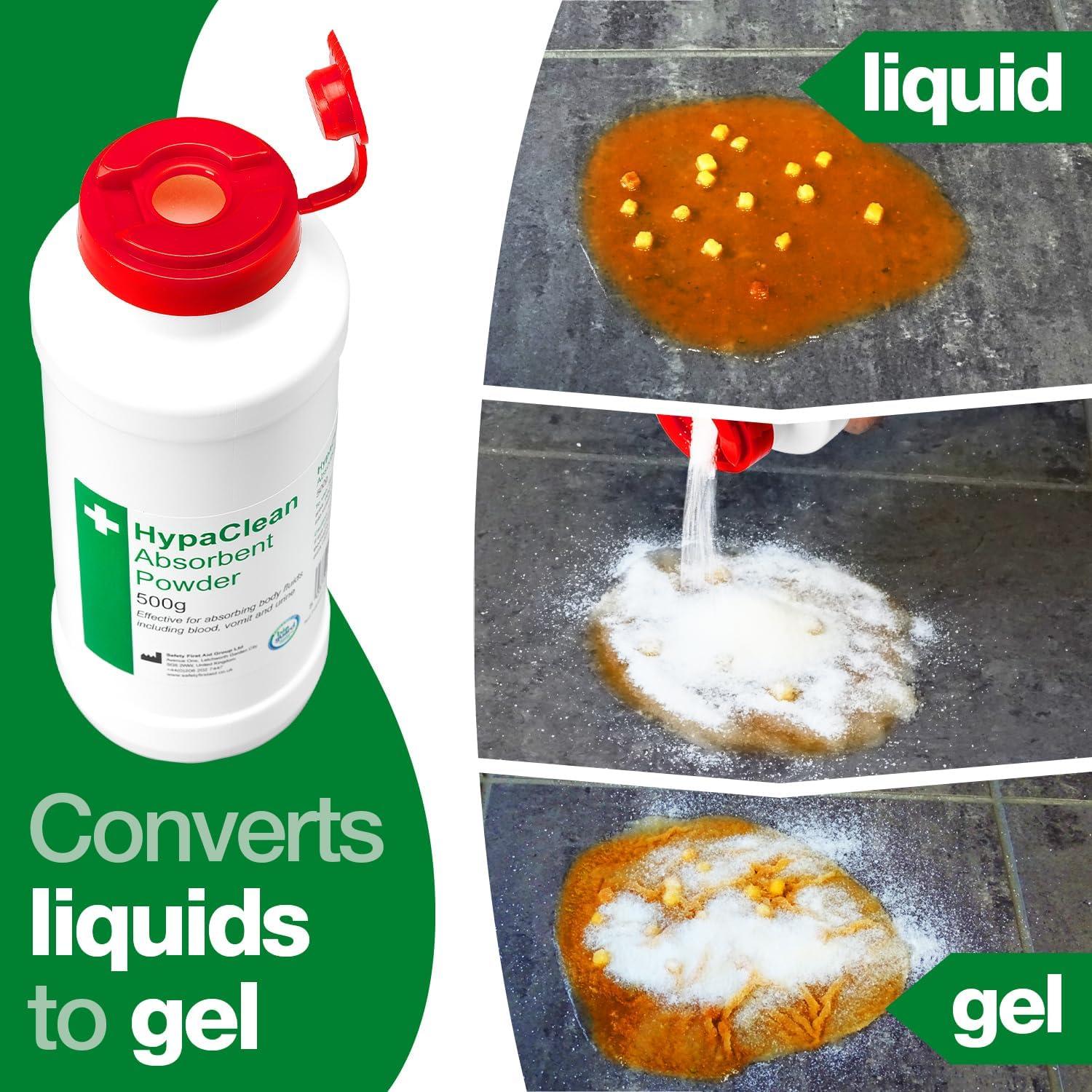 HypaClean Absorbent Powder 500g - Safety First Aid Group | Fast-Acting ...