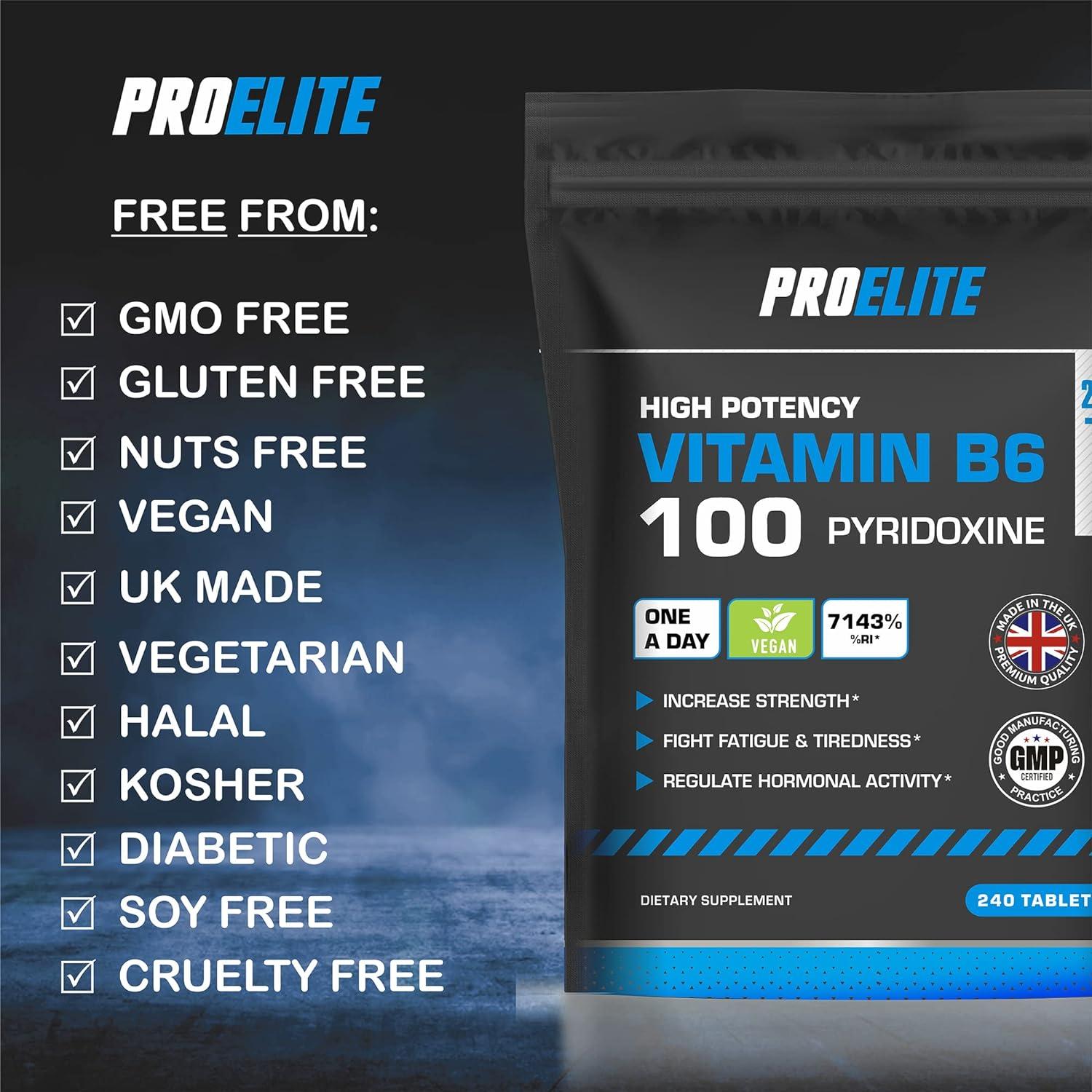 Vitamin B6 100mg - 120 Vegan Tablets 7000% Nrv Dose High Strength B6 ...