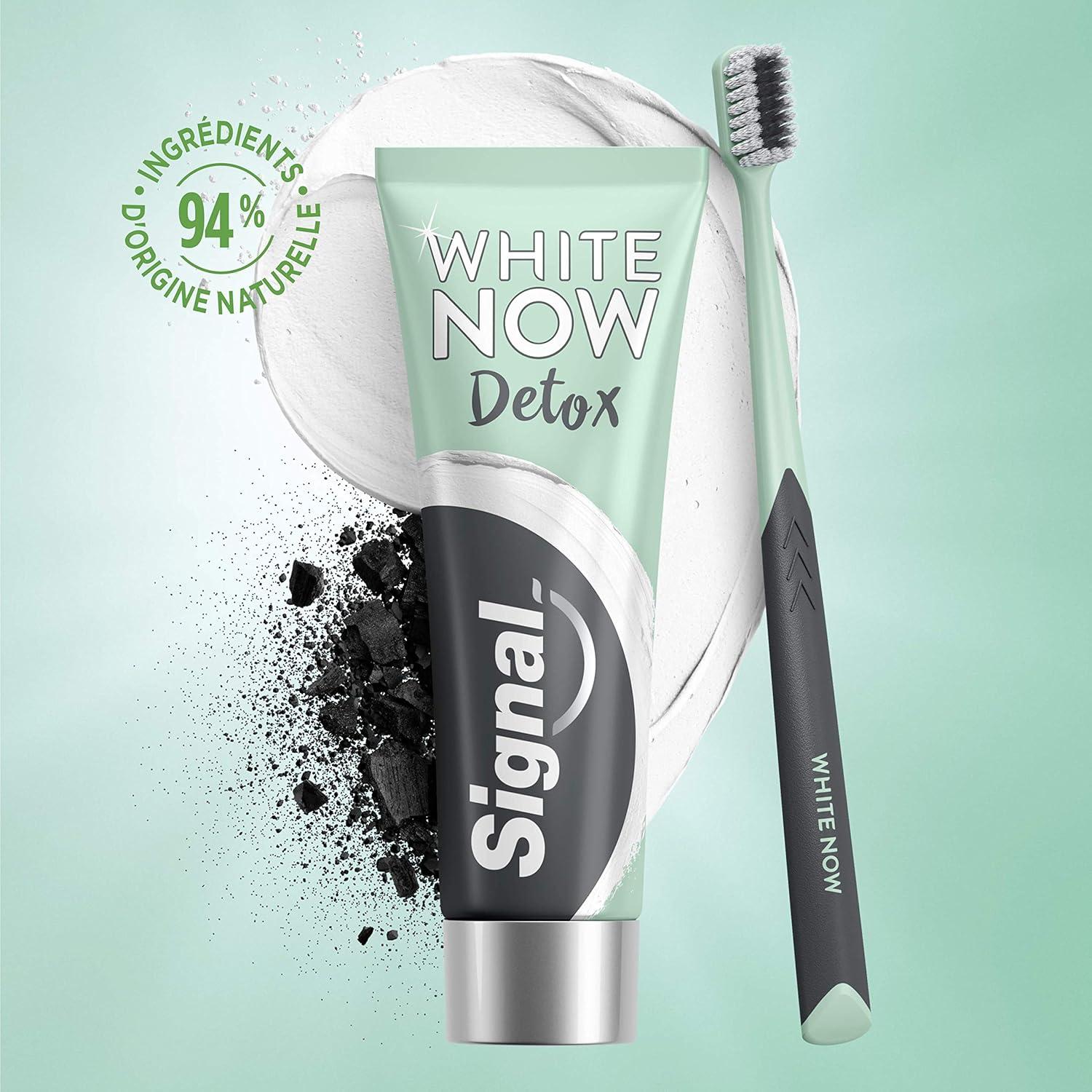 Signal White Now Toothpaste with Detox Clay & Activated Charcoal - 75ml ...