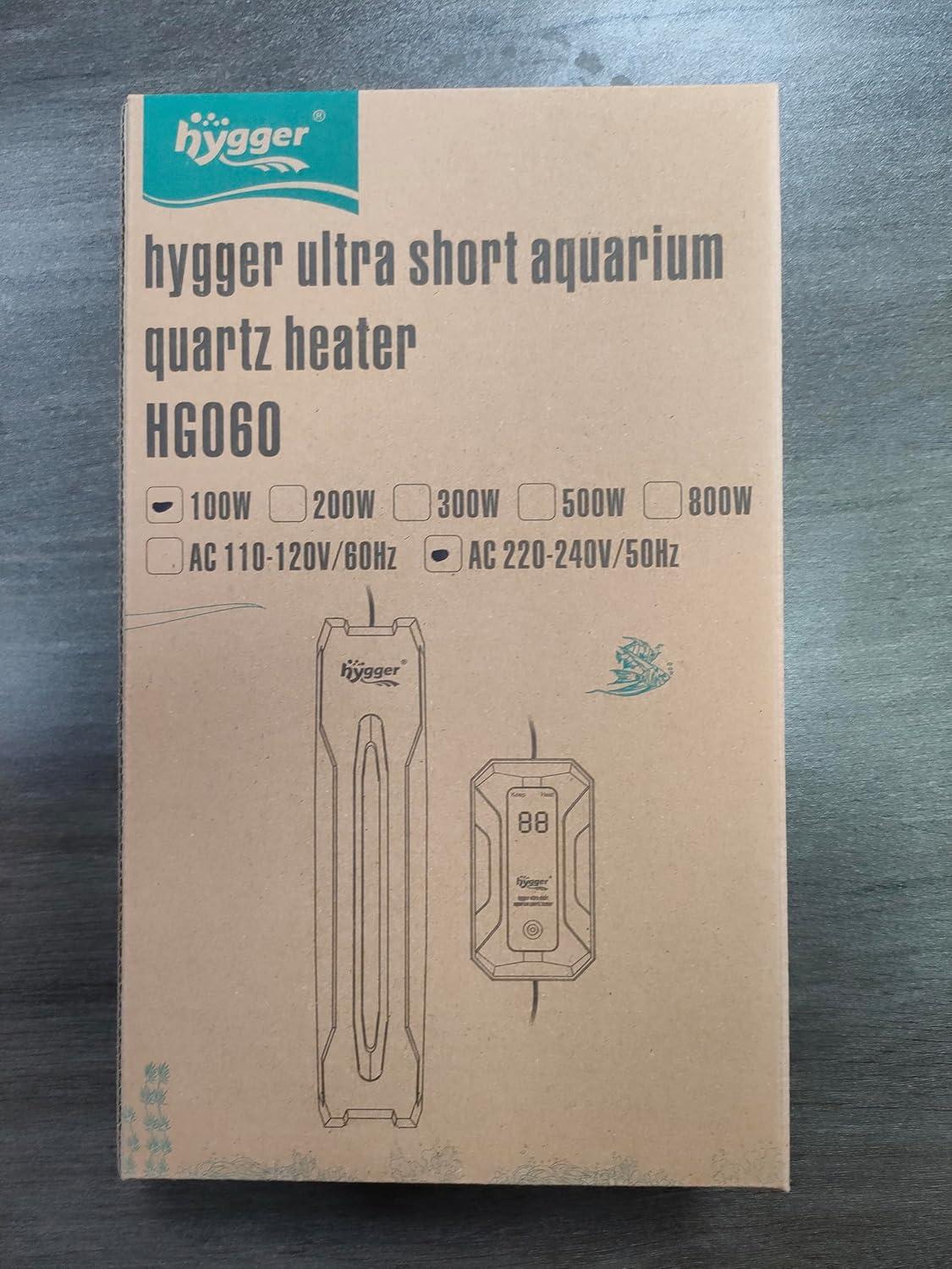 Buy Hygger 100W Aquarium Heater - Adjustable Temperature Fast Heating ...
