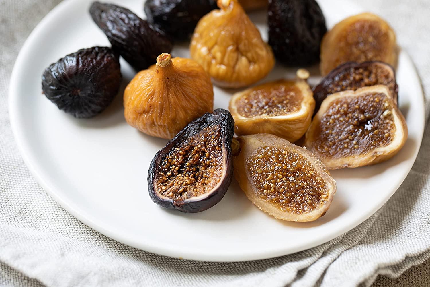 Dried Black Mission Figs - High Fiber Snacks, Unsweetened, Gluten-Free ...