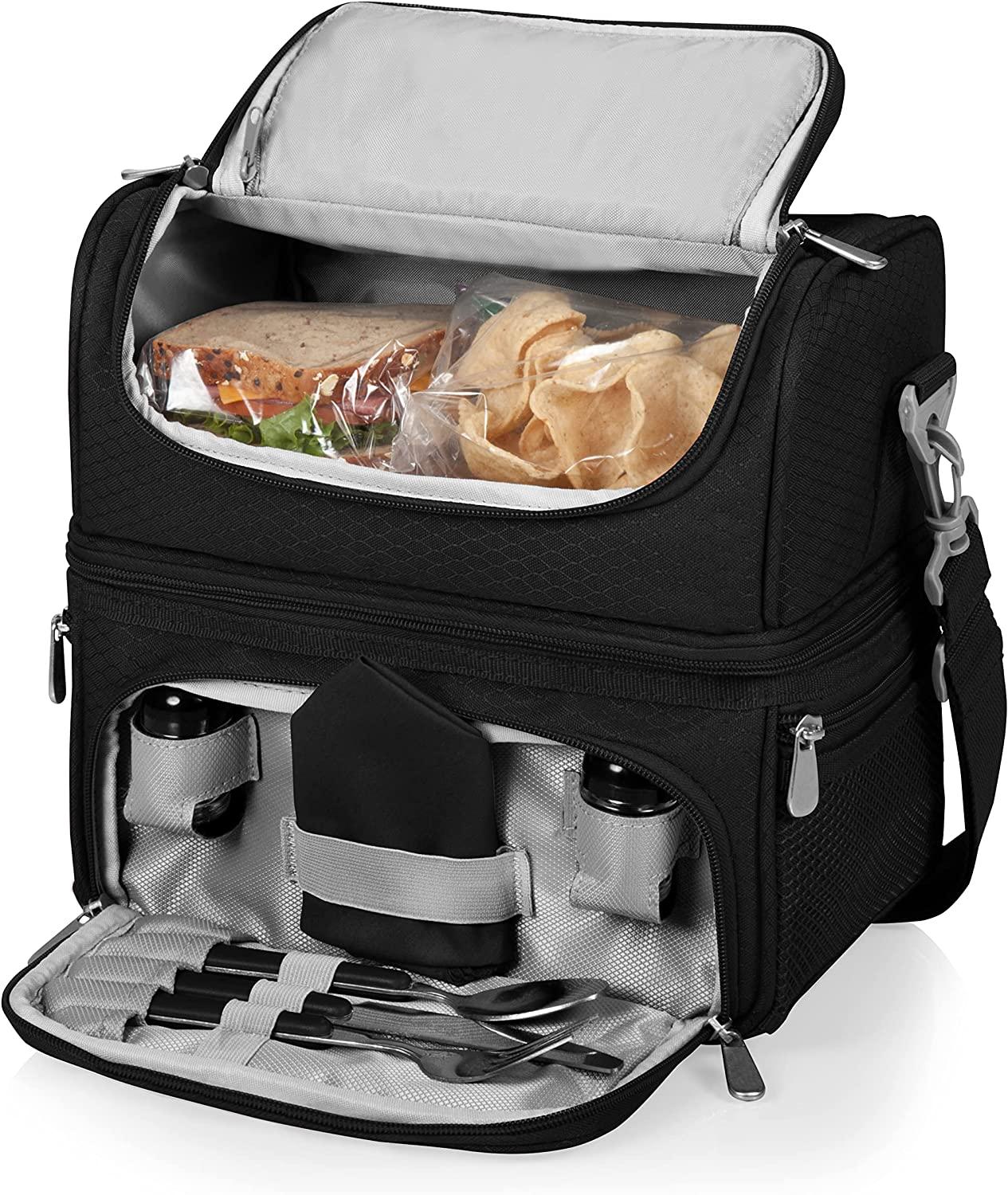 PICNIC TIME Black San Francisco 49ers Pranzo Lunch Tote