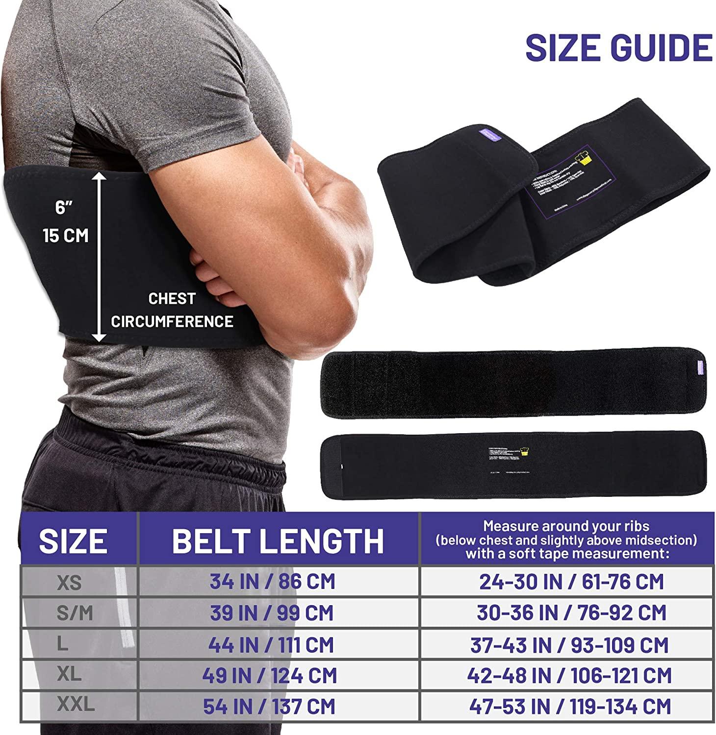 Everyday Medical Bamboo Charcoal Rib Support Brace - Accelerate Healing ...