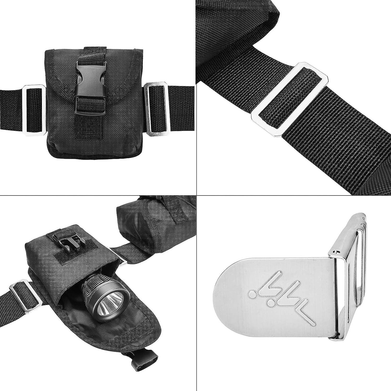 MOPHOEXII Scuba Weight Belt with Detachable Pockets & Quick-Release ...
