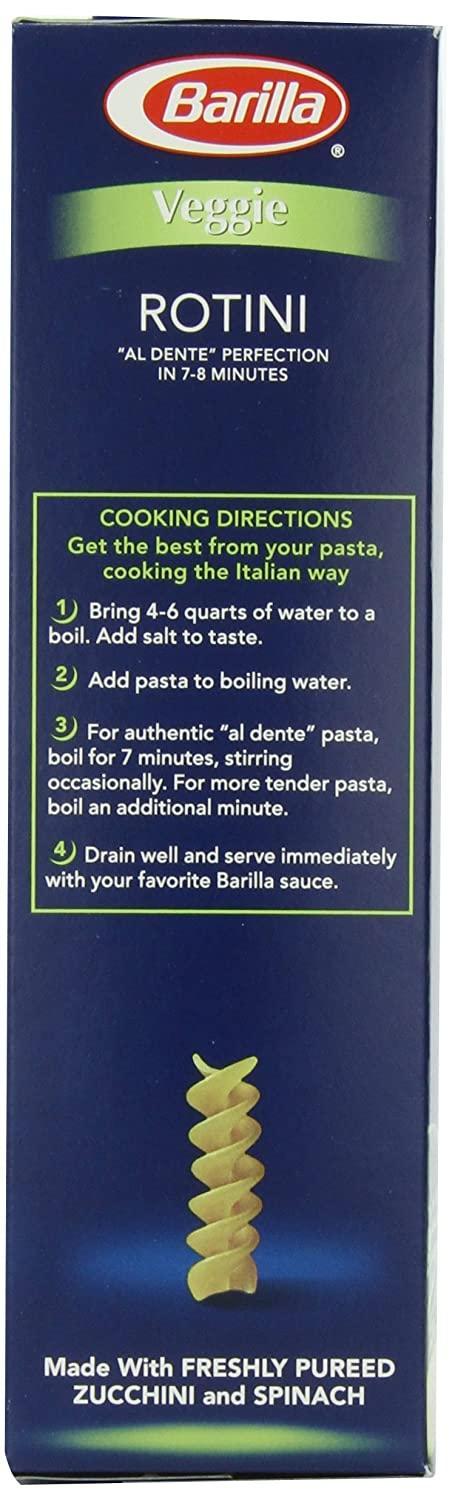 Barilla Veggie Rotini Pasta - 12 Ounce (Pack of 12) | Delicious and ...