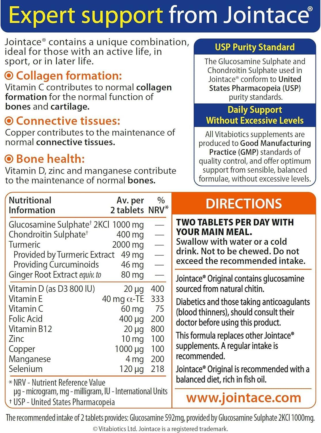 Vitabiotics Jointace Original 30 Tablets - 30 Count Pack for Joint ...