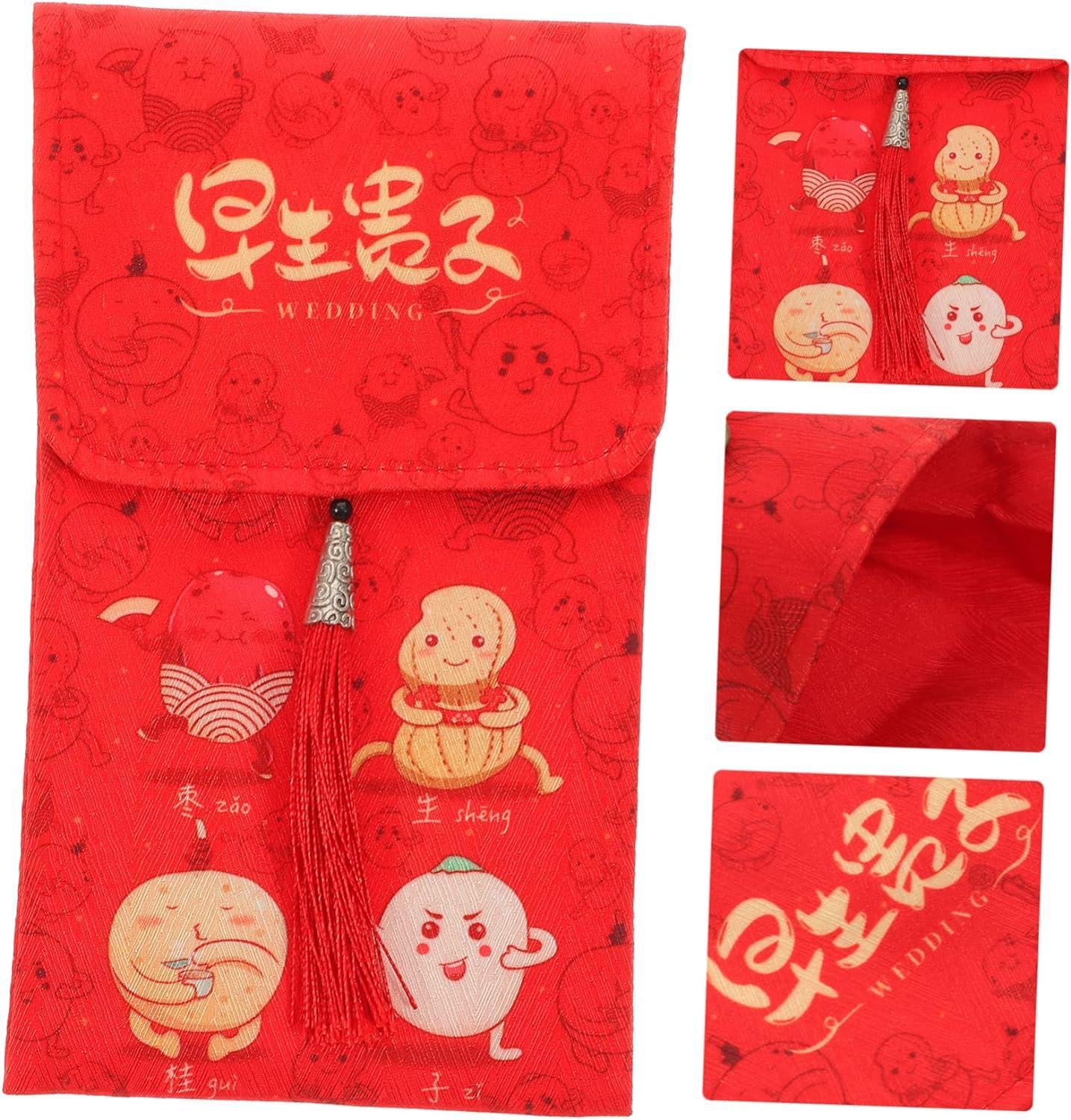 TEHAUX Brocade Red Envelope New Year Red Envelopes Chinese Red ...