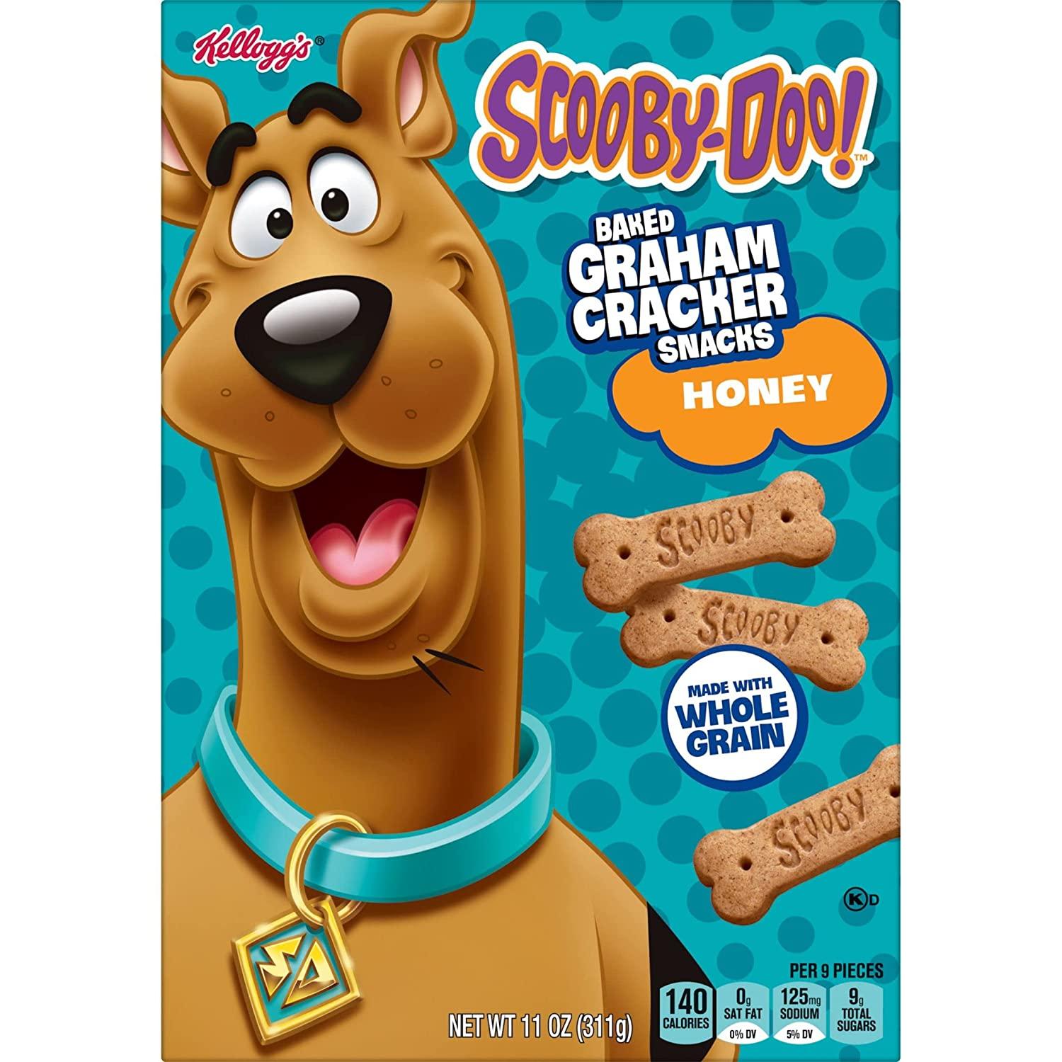 Kellogg's SCOOBY-DOO! Baked Graham Cracker Snacks - Honey Flavor - 11oz ...