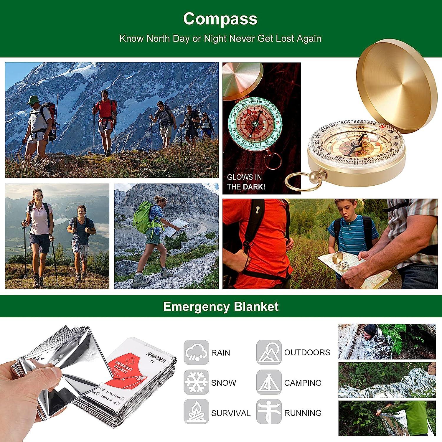 Gifts for Men Dad Husband Teenage Boy, Survival Kit 28 in 1, Survival ...