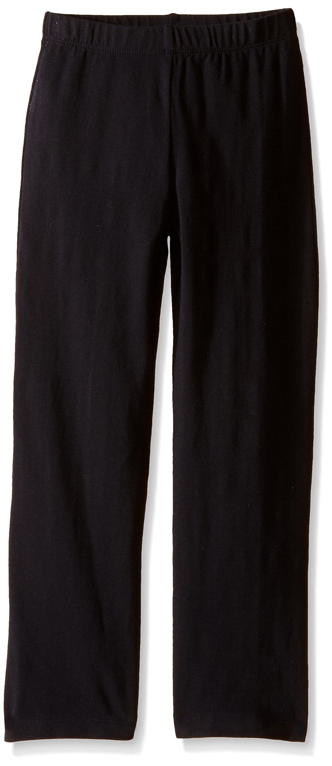Jacques Moret Girls' Basic Dance Pants - Small, Classic Black Bootleg ...