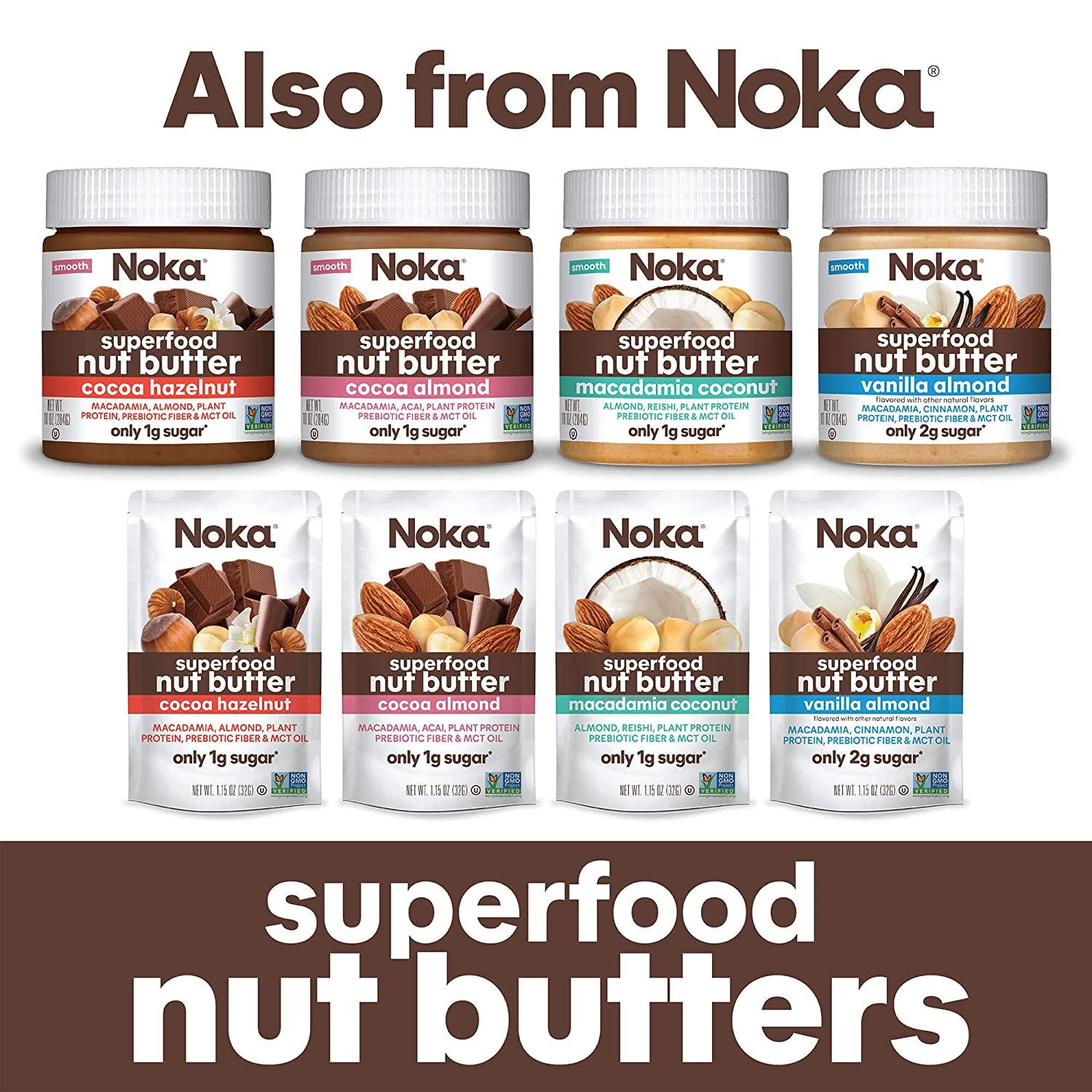 Noka Superfood Fruit Smoothie Pouches (Blackberry Vanilla) Pack of 12 ...