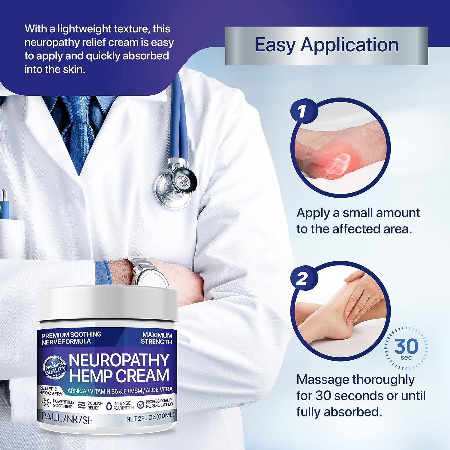 PAULINRISE Neuropathy Pain Cream for Feet - Maximum Strength Formula ...