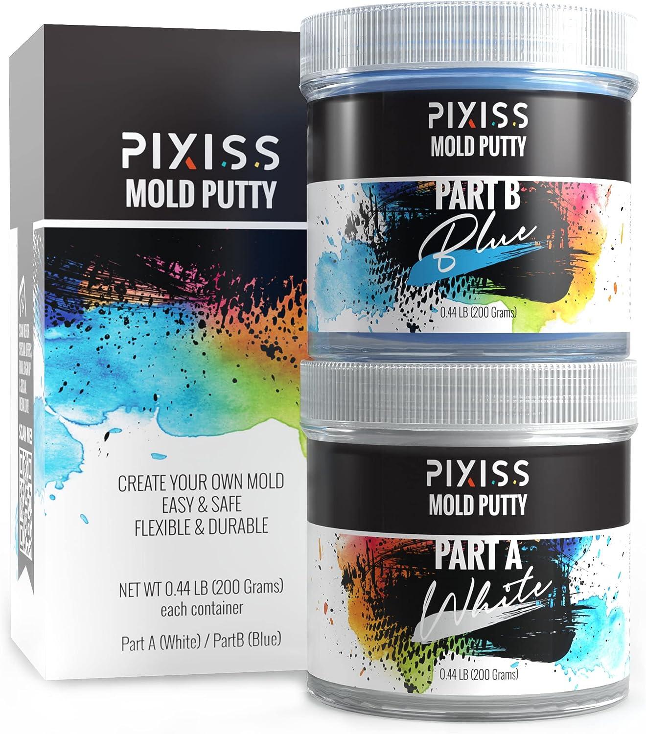 Easy 1:1 Mix Mold Putty Silicone Mold Making Kit - 3/4 lb (400g ...