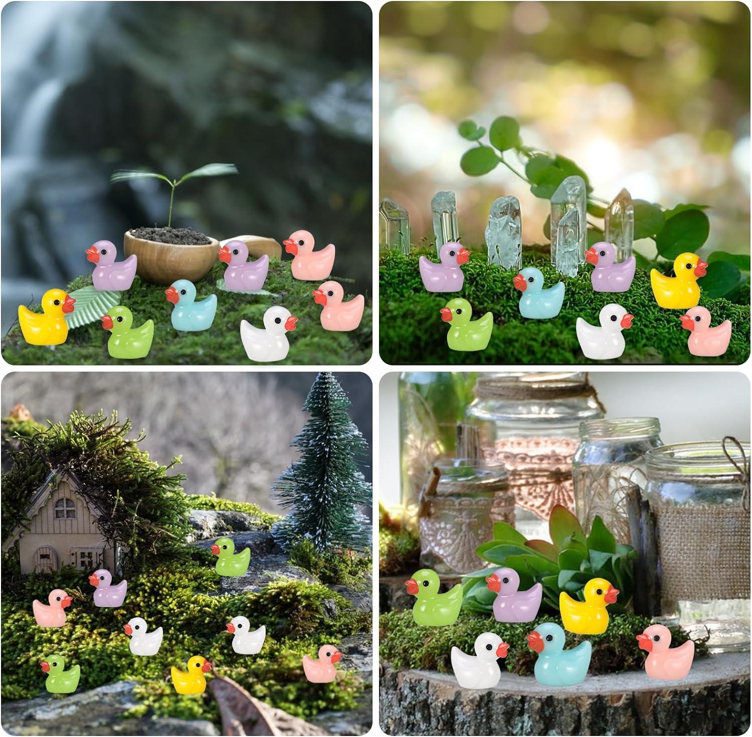 Mini Resin Ducks Set | 120Pcs Realistic Tiny Cute Ducks in 6 Colors ...