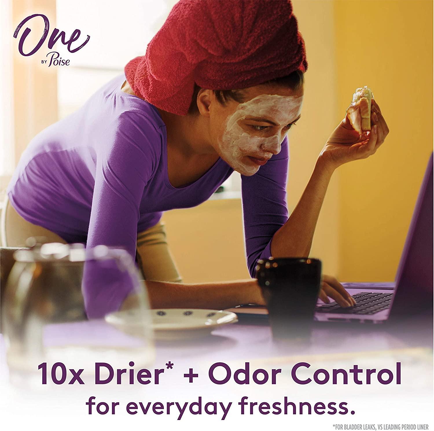 One by Poise Long Extra Coverage Panty Liners - 150 Count (3 Packs of ...