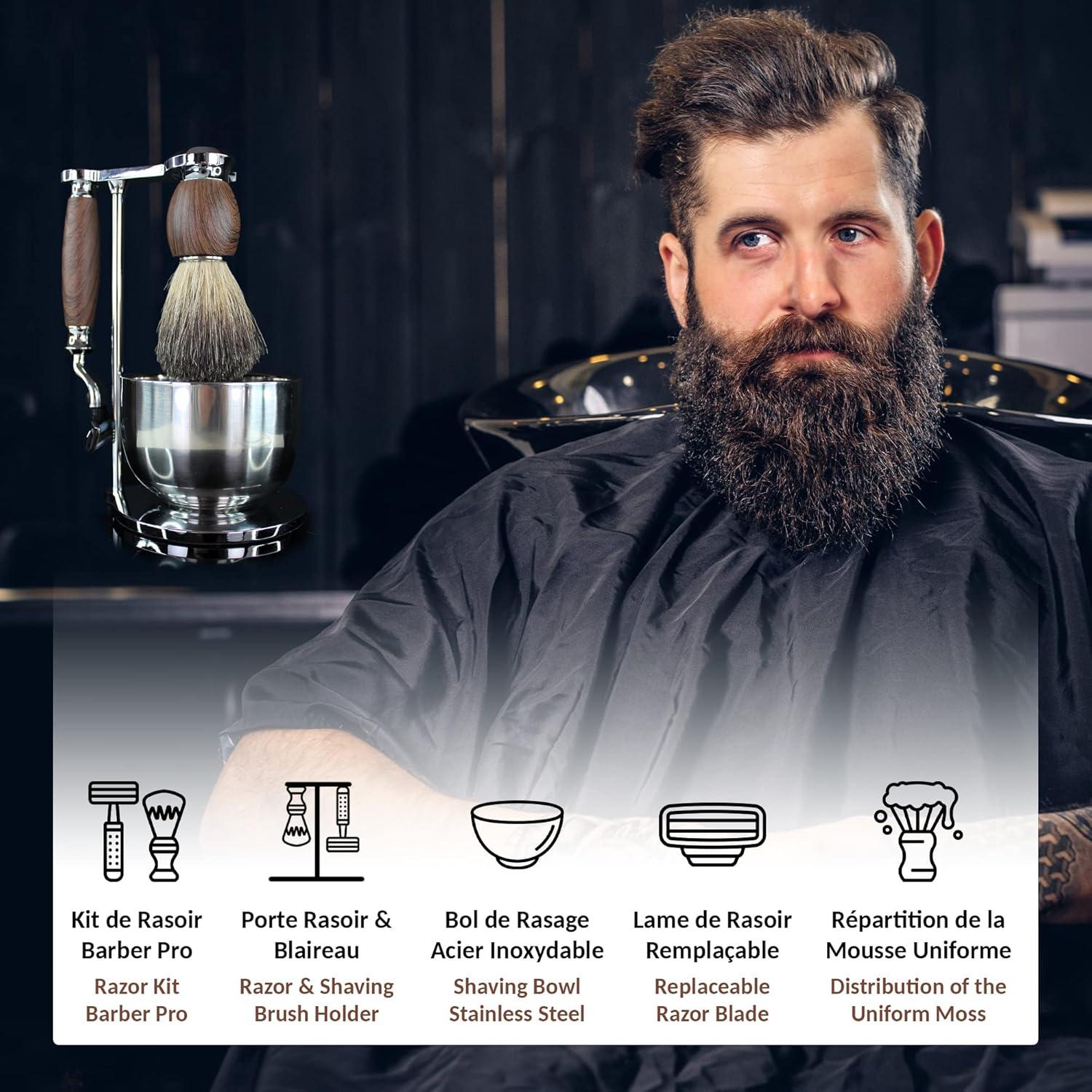 Vintage Shaving Set for Men | Complete Old Style Razor Brush ...