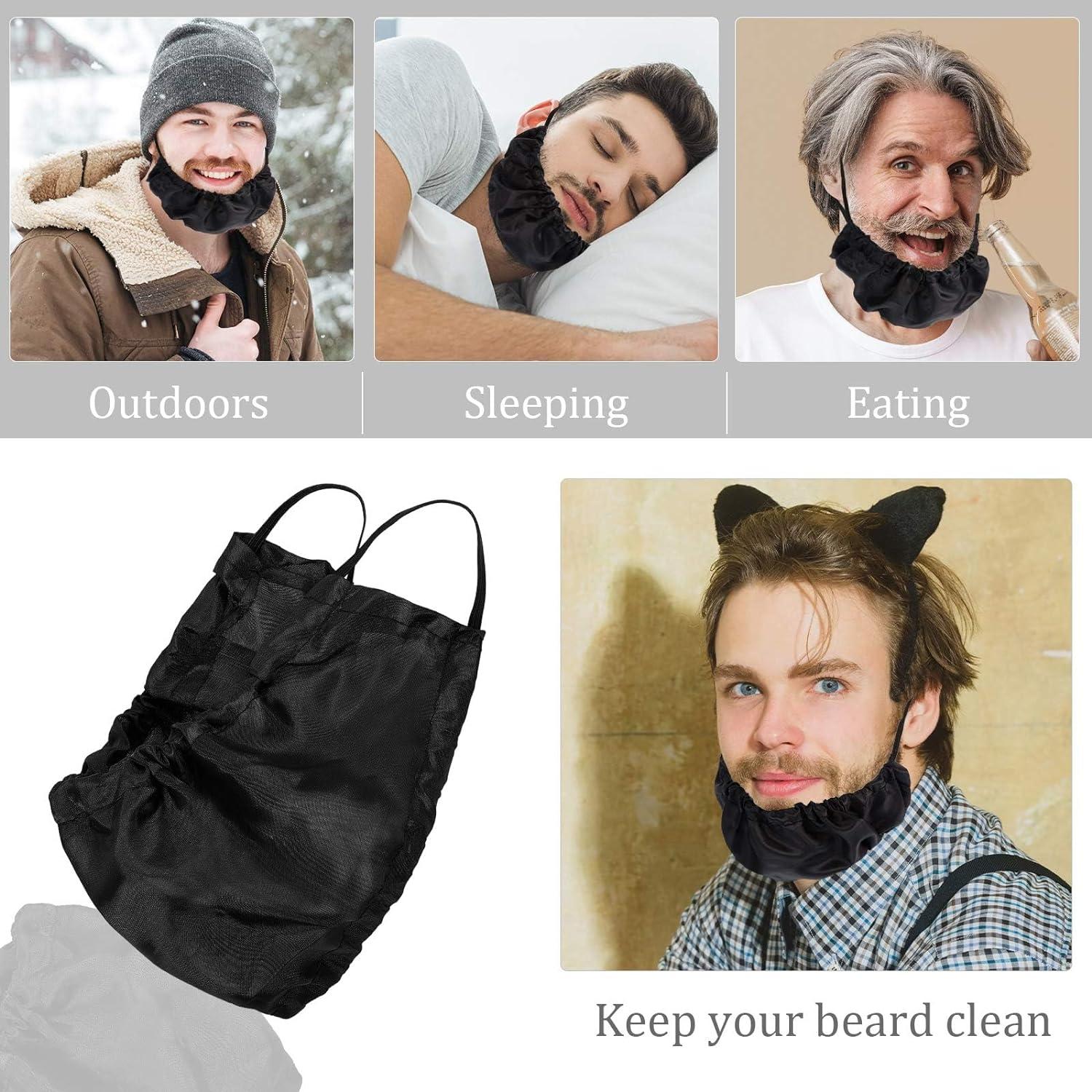 5PCS Adjustable Beard Bib Set - Breathable Washable Facial Hair Apron ...