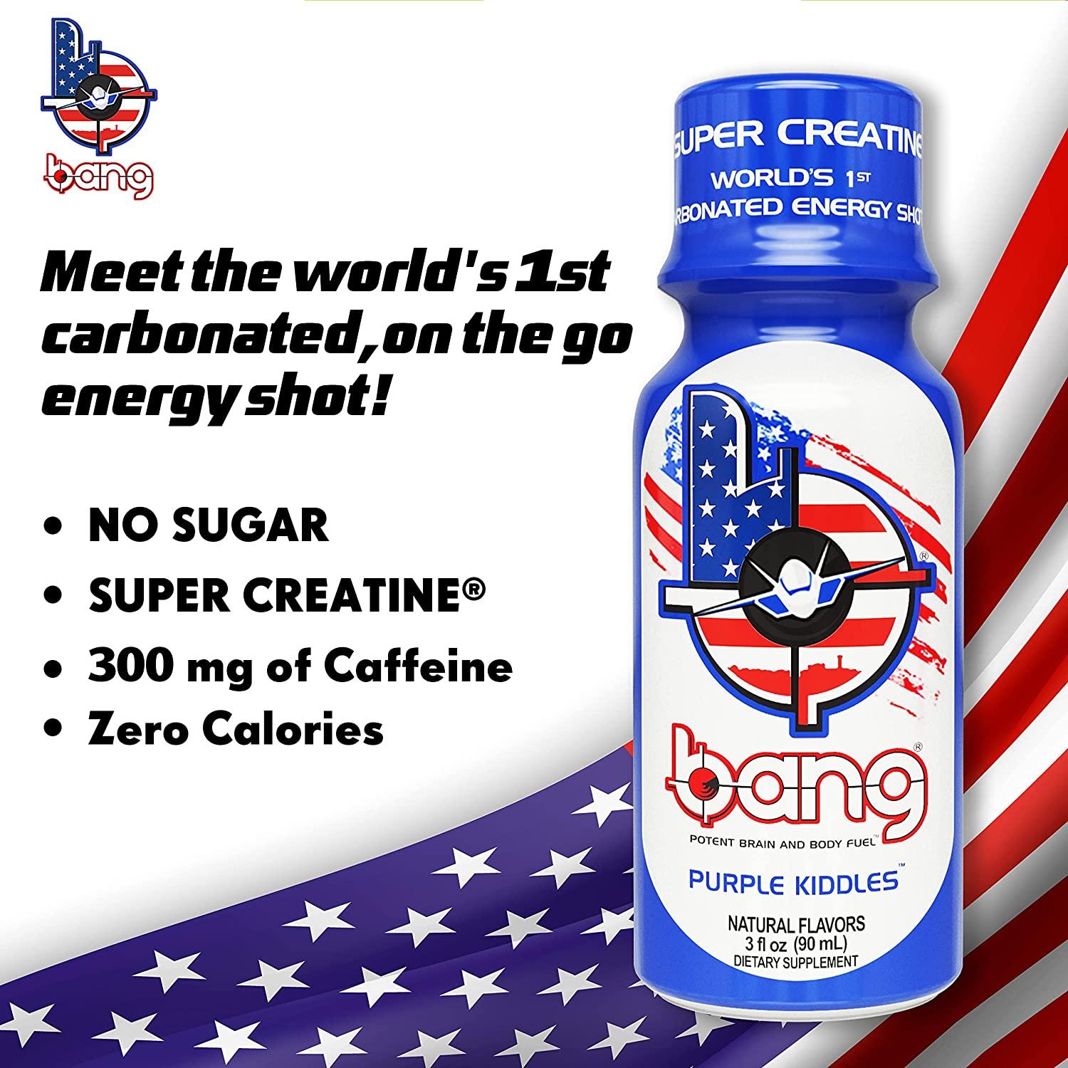 Bang Energy Military Shots Purple Kiddles(TM) 3 Fl Oz - Pack of 12 ...