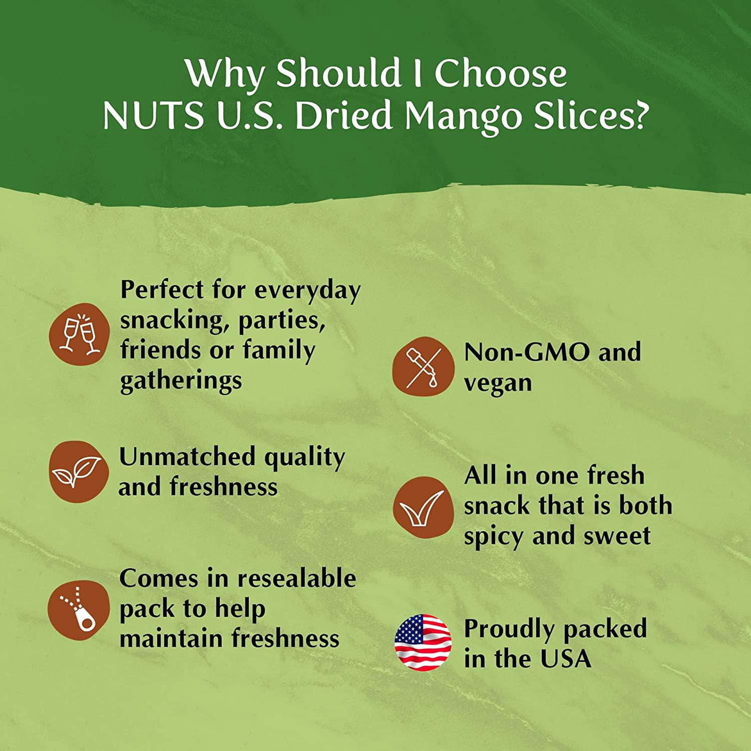 Dried Mango Chili Crystallized Slices - Non-GMO 2 lbs - Spicy and Sweet ...