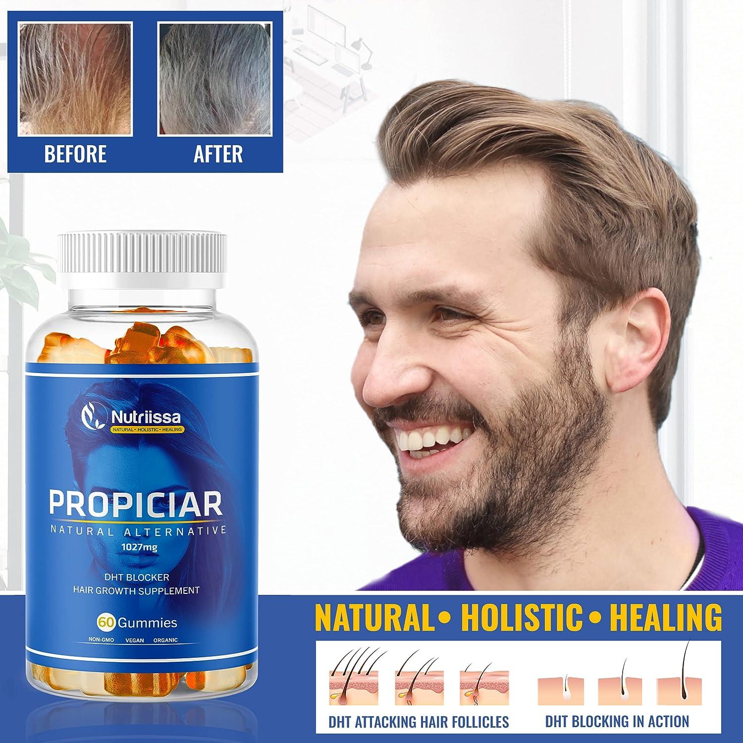 Nutriissa Propiciar Hair Loss Supplements 60 Vegan Gummies For Men
