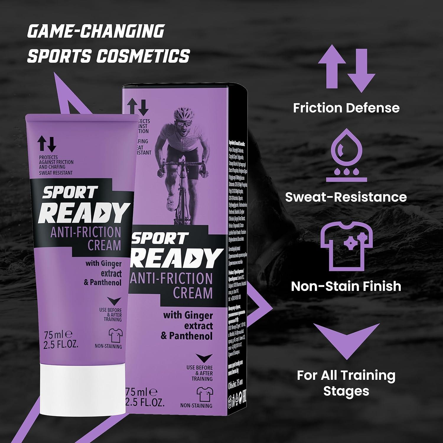 SPORT READY Anti-Friction Cream - Sweat-Resistant Stain-Free Protection ...