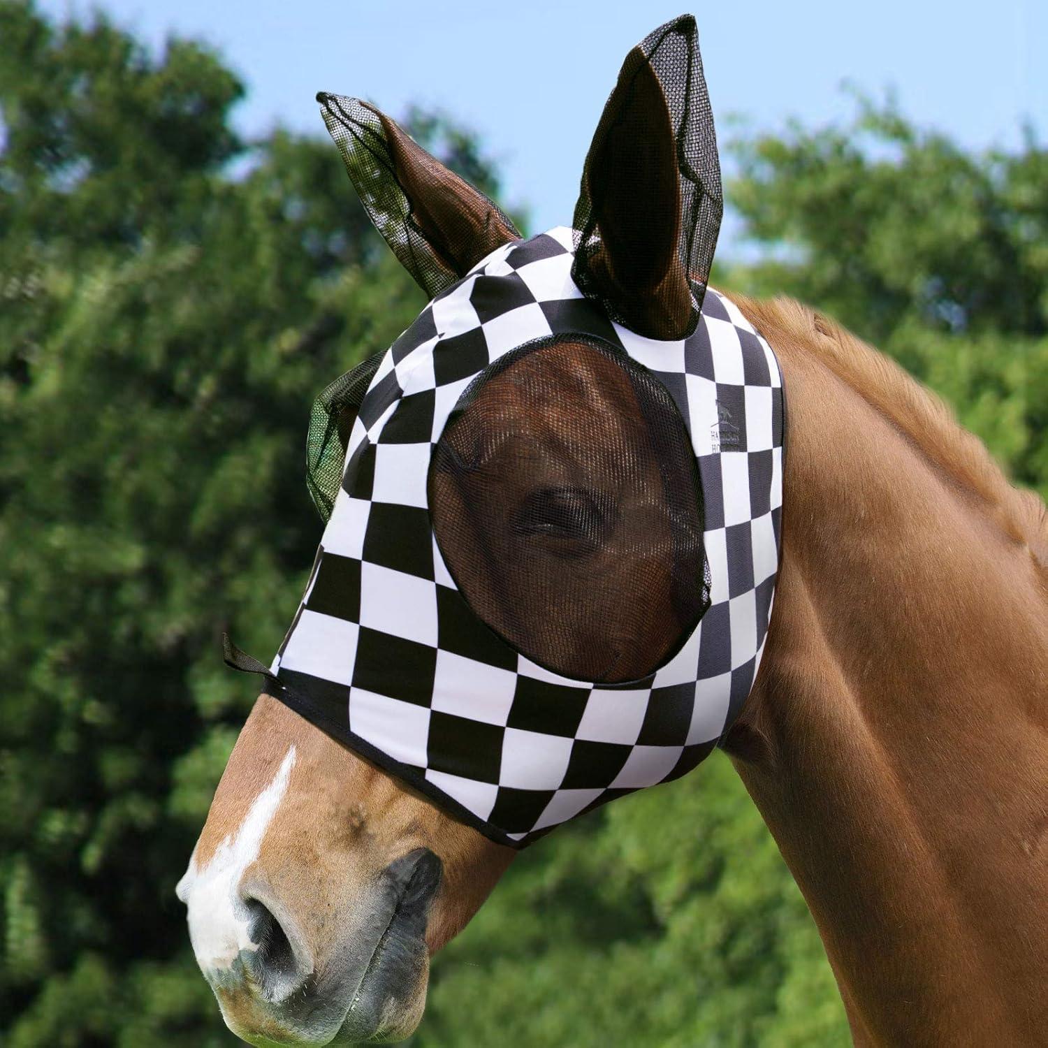 Harrison Howard Extra Large UV Protection Fly Mask - Breathable ...