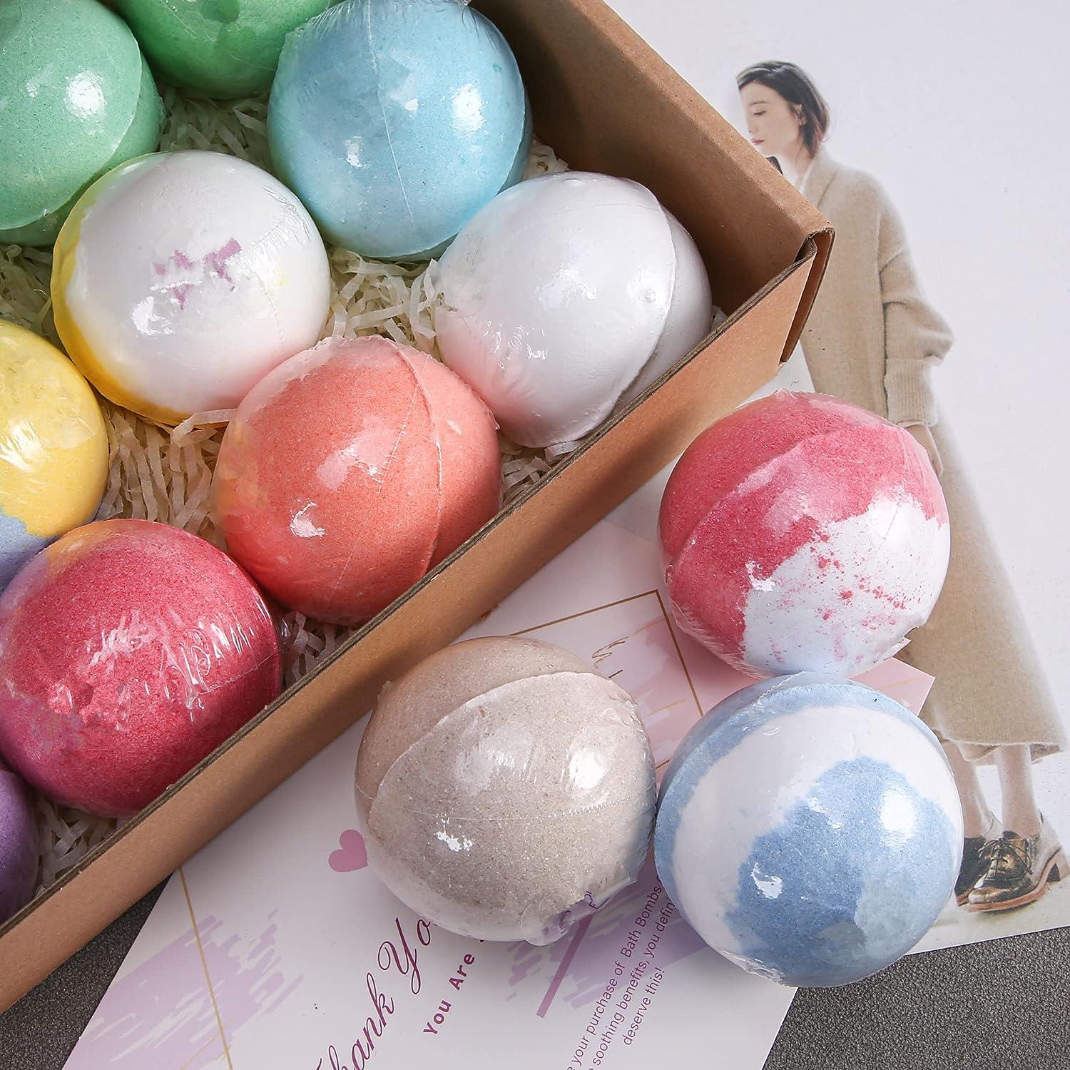 Rosyclo Bath Bombs Gift Set with Essential Oils - Perfect Spa Shower Kit for Bubble Bath - Ideal ...