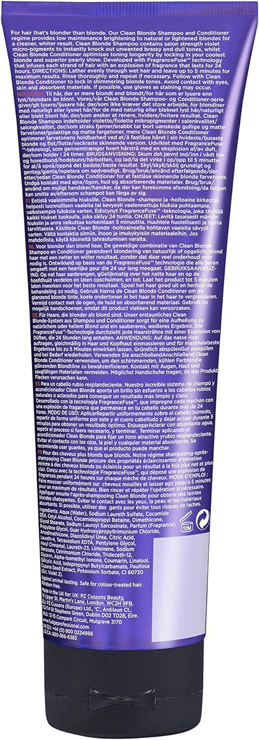 Fudge Clean Blonde Damage Rewind Shampoo 250ml - Purple Toning for ...