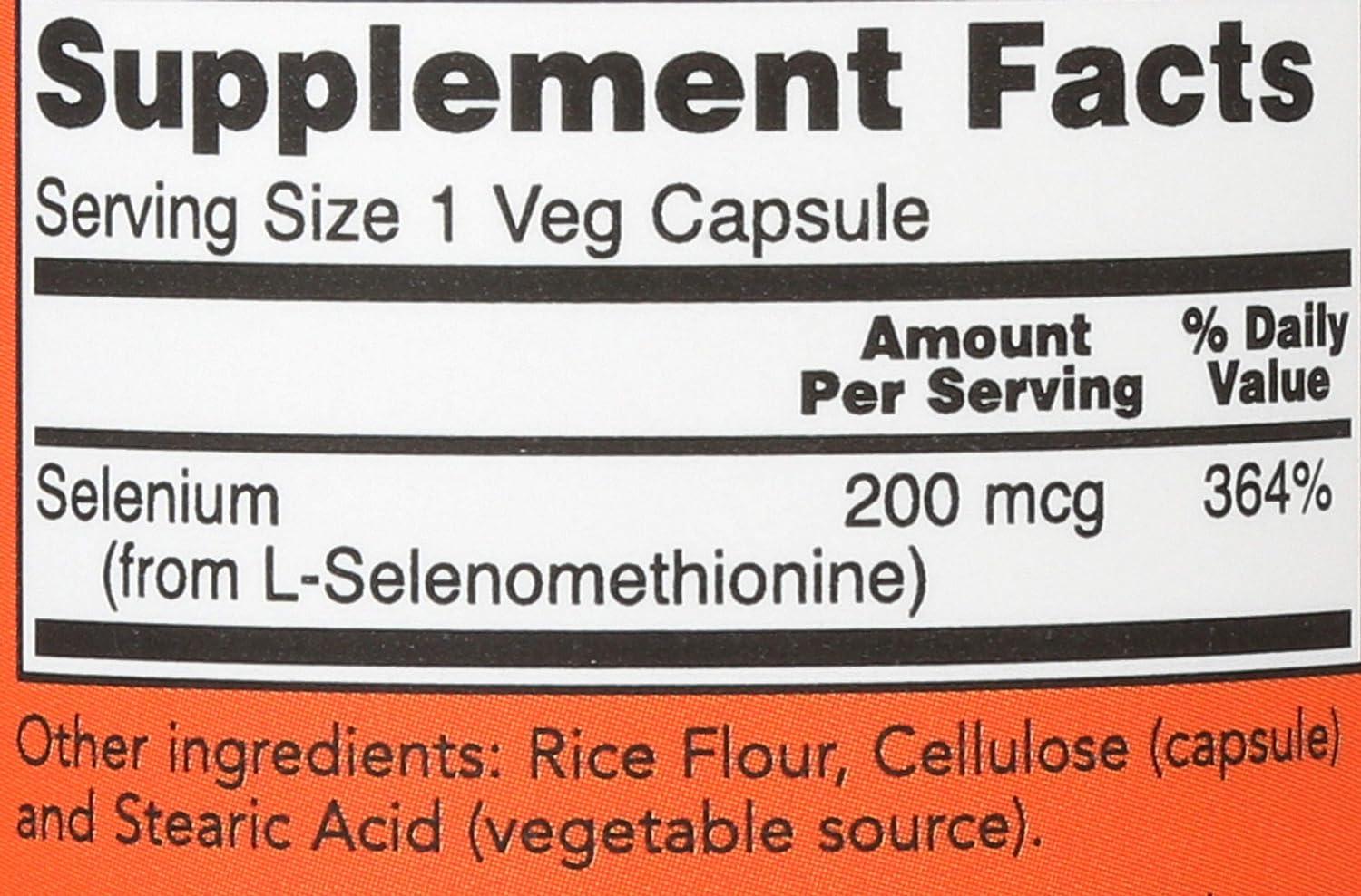 Now Foods Selenium 200mcg - 90 Vcaps | High Quality & Potent ...