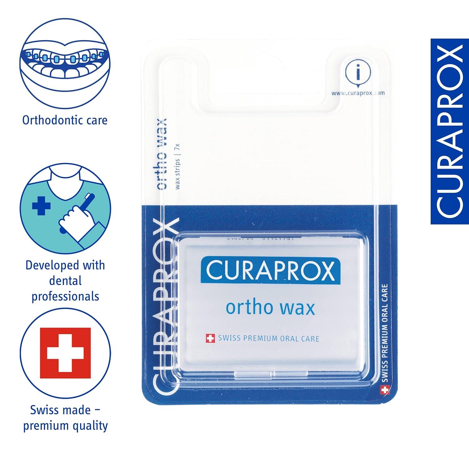 Curaprox Ortho-Wax | Transparent & Tasteless Wax for Brackets & Braces ...