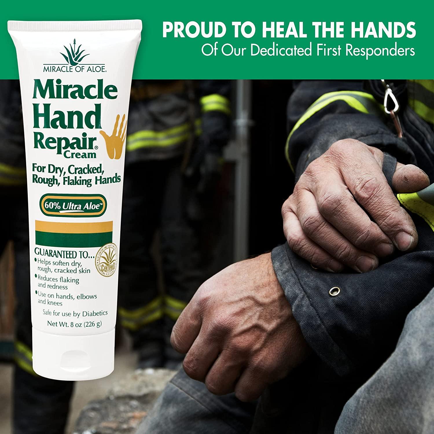 Miracle of Aloe Hand Repair Cream - 8 oz (Pack of 2) | Soothing ...