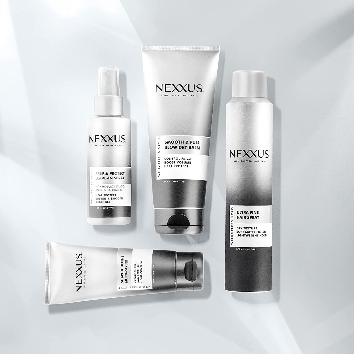 Nexxus Smooth & Full Blow Dry Balm 6 oz - Frizz Control, Volume, Heat ...