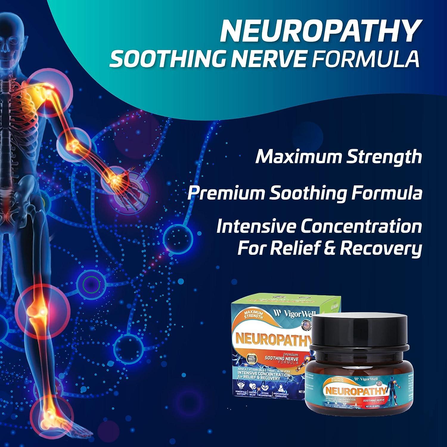 VigorWell Neuropathy Cream - Maximum Strength Nerve Relief with Arnica ...