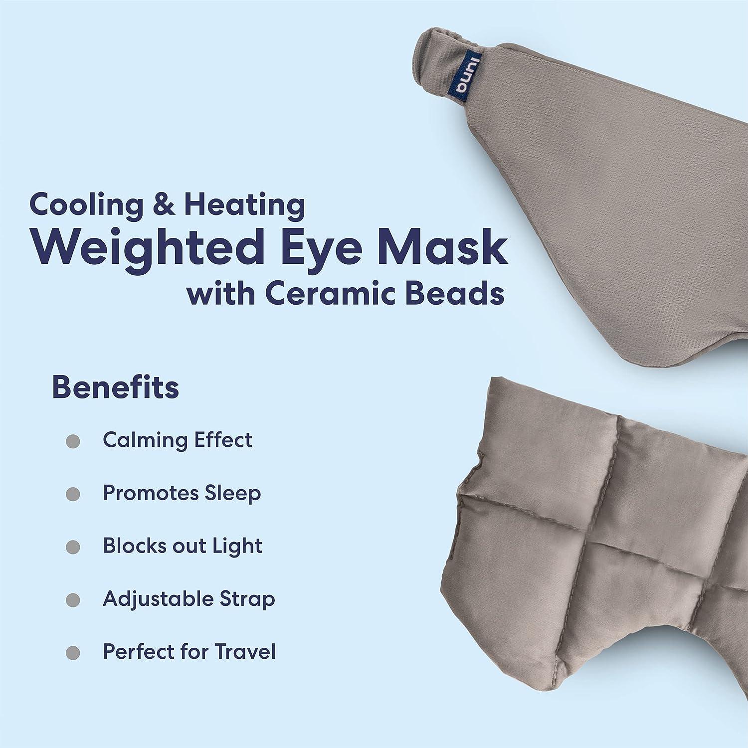 Luna Weighted Eye Mask | Cooling & Heated | Lightweight & Comfortable ...