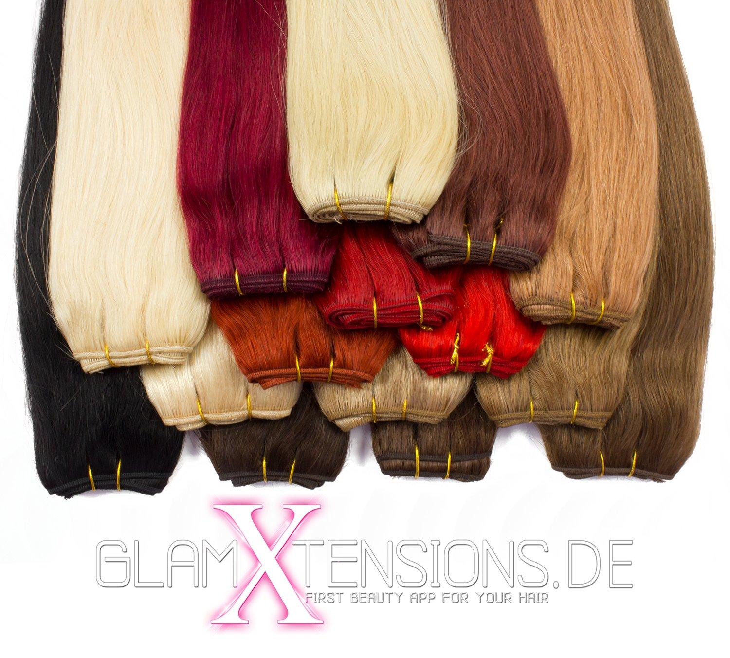 Buy Glamxtensions Weft Extensions - 100% Remy Indian Real Hair 45cm ...
